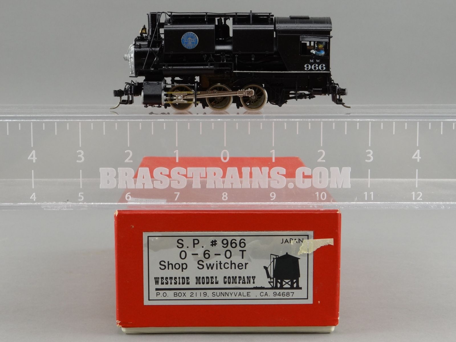 HO Brass Model- WMC Southern Pacific SP 0-6-0T Shop Switcher #966 CUSTOM