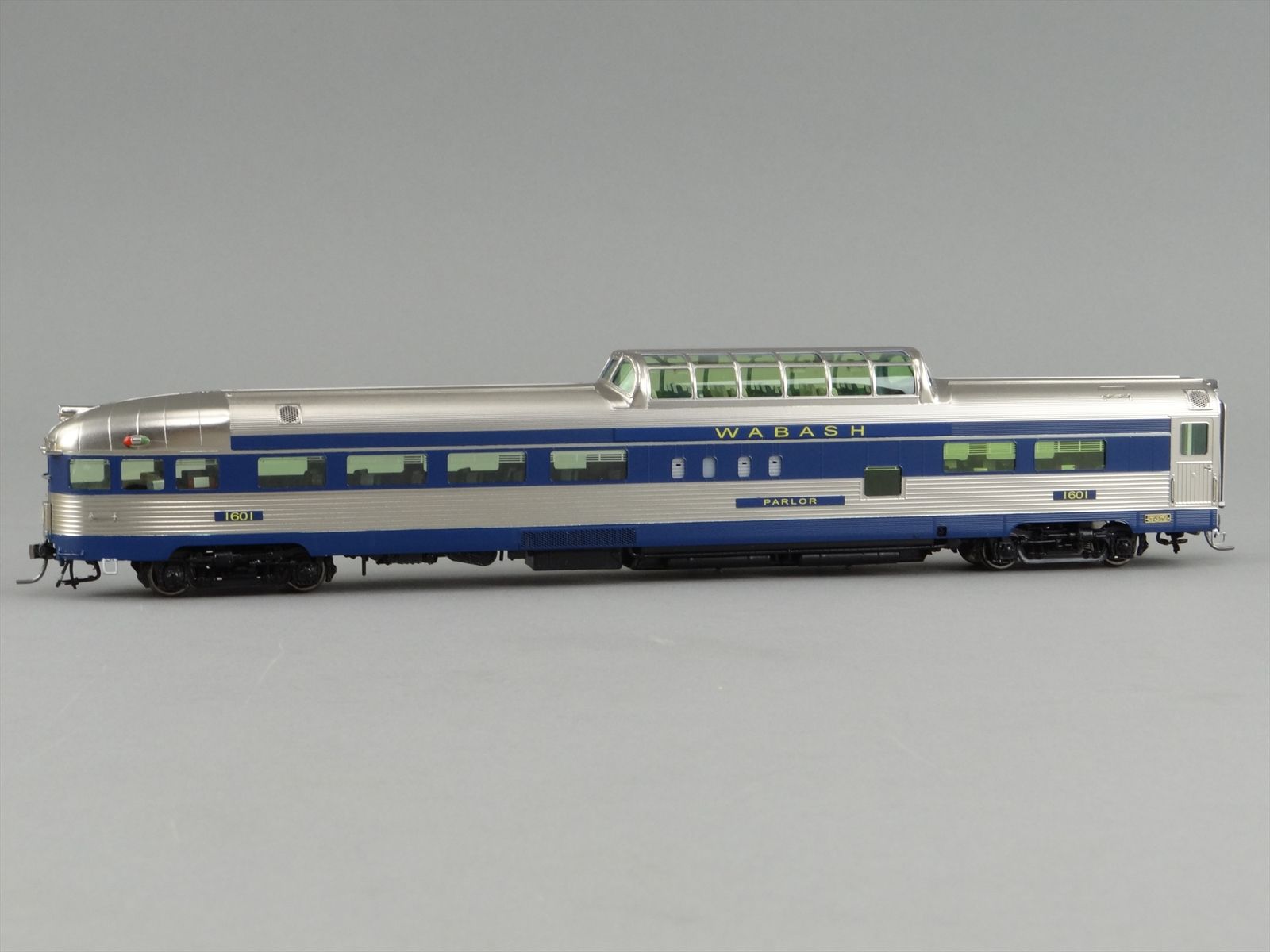 HO Scale Brass Model Train - UTI Wabash Blue Bird Late Obs./Parlor/Dome ...