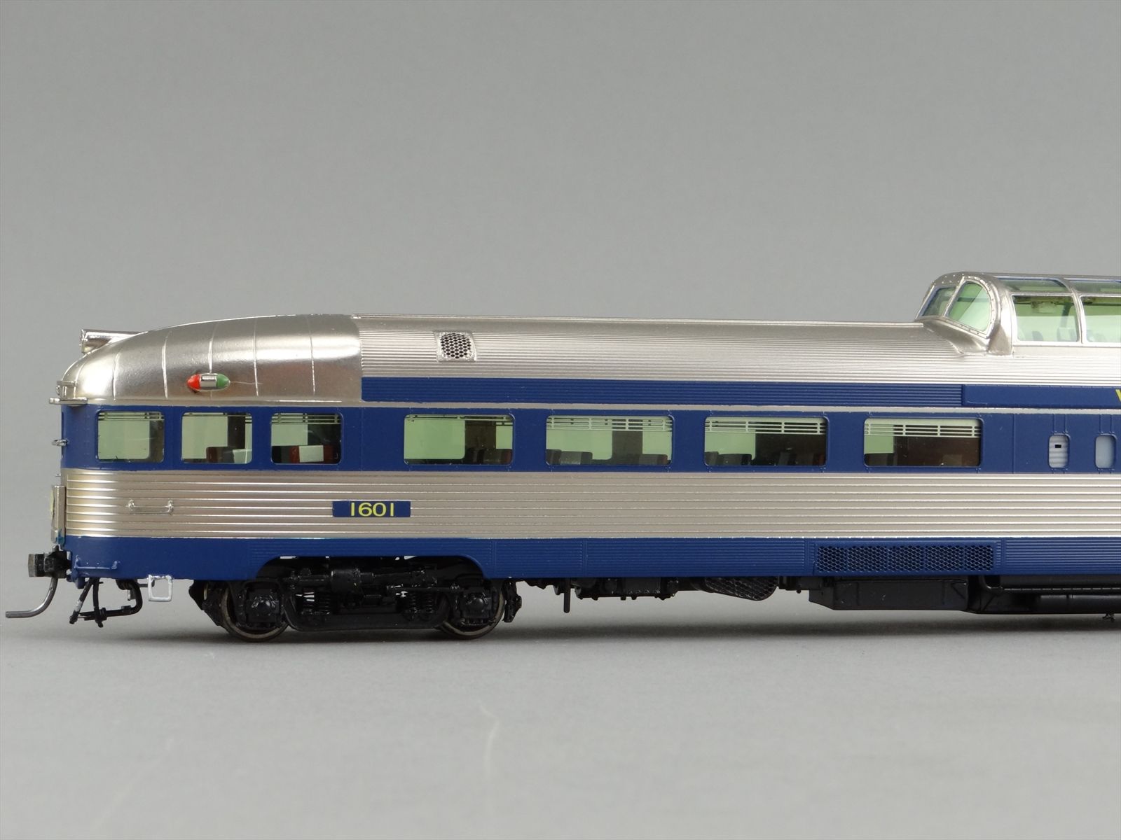 HO Scale Brass Model Train - UTI Wabash Blue Bird Late Obs./Parlor/Dome ...