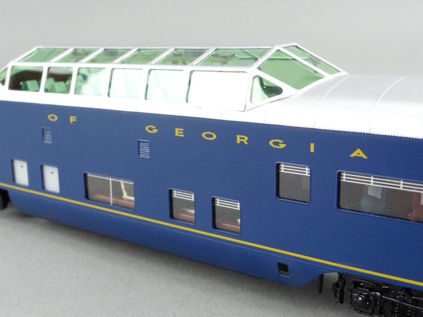 HO Scale Brass Model Train - UTI Central of Georgia Dome Parlor Car ...