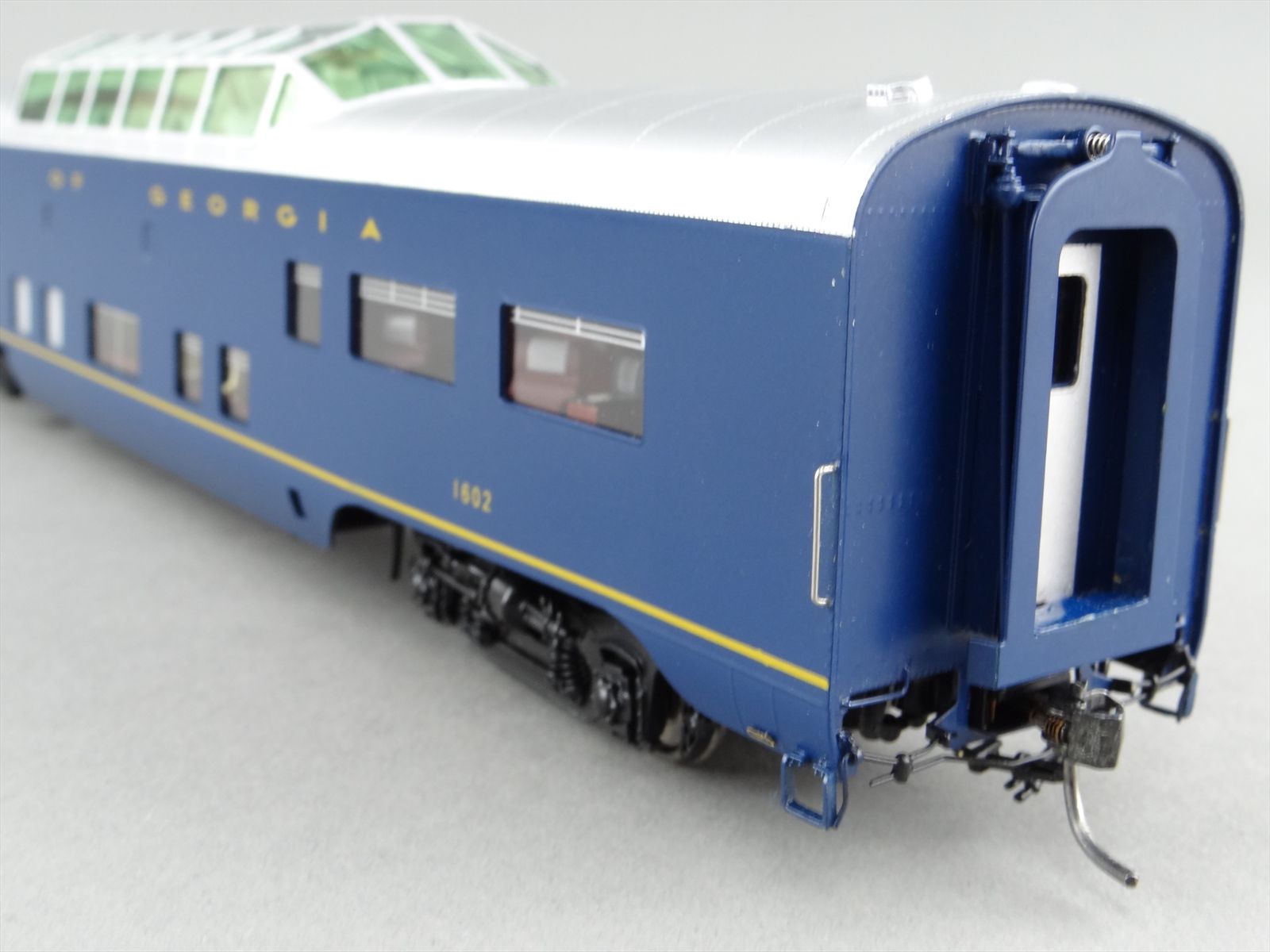 HO Scale Brass Model Train - UTI Central of Georgia Dome Parlor Car ...
