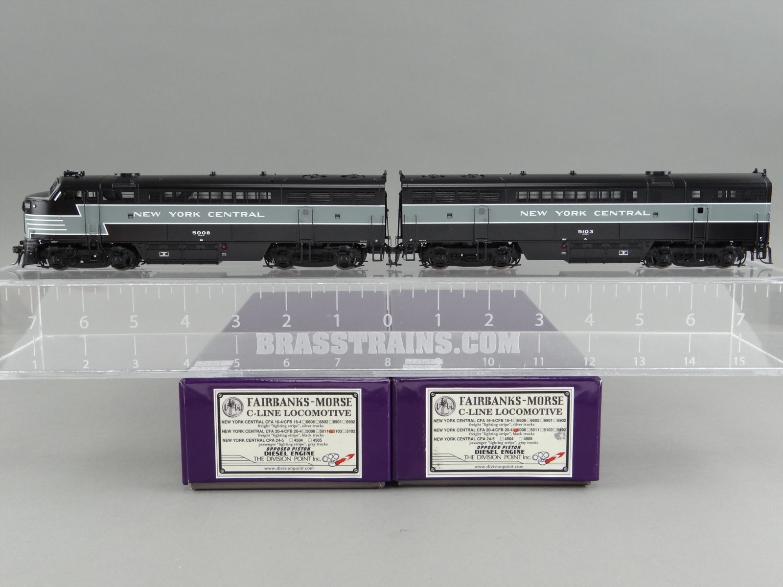 HO Brass Model Train - DP New York Central C-Liner w Lightning Stripe A ...