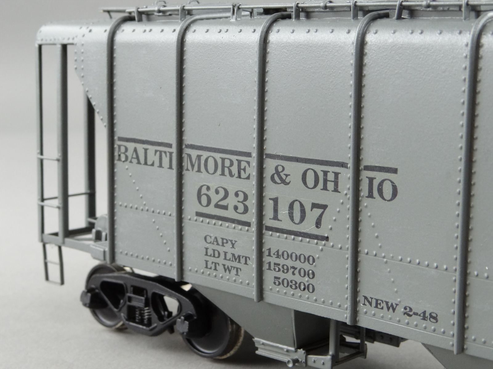 O Scale Brass Hallmark Models B&O Baltimore Ohio Wagon Top Hopper Car ...