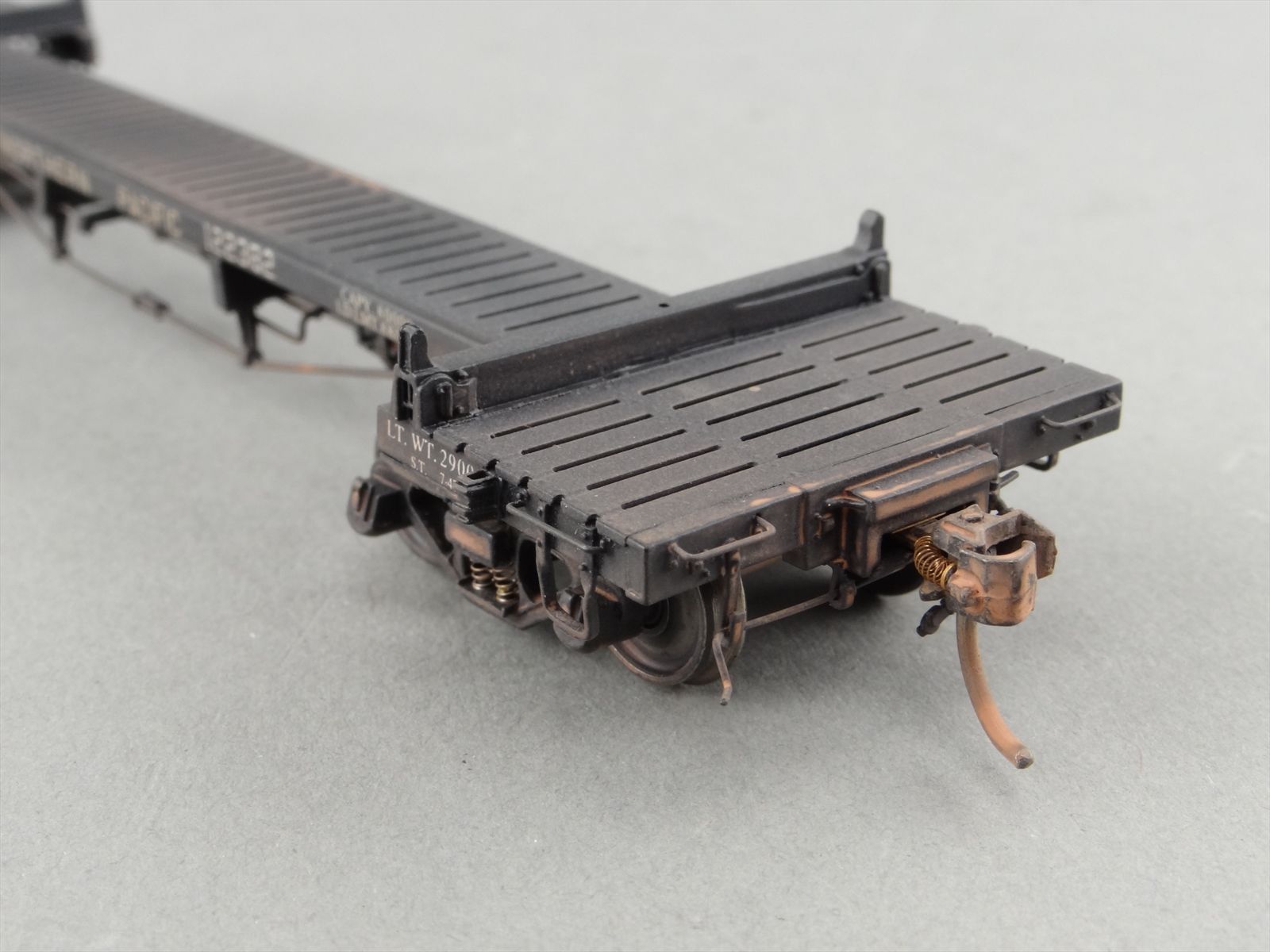 HO Brass Model Train Cars - W&R NP Northern Pacific 41' Truss Rod Log 3 ...