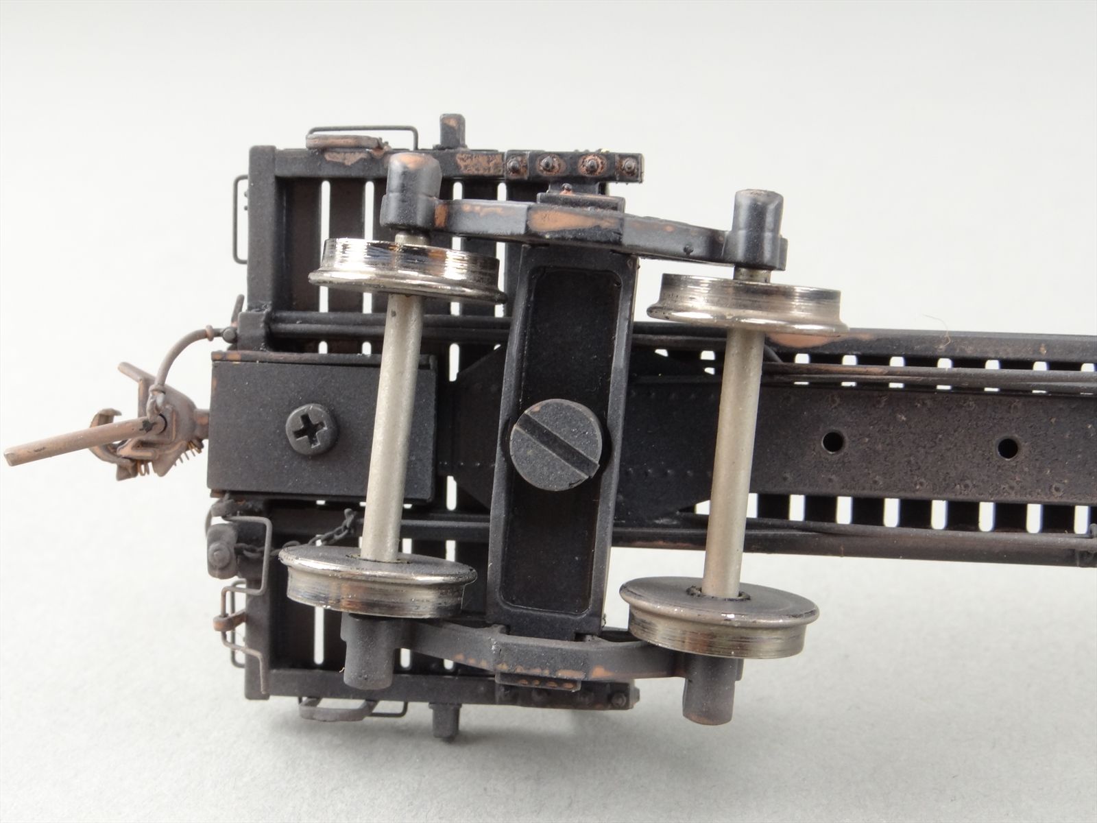 HO Brass Model Train Cars - W&R NP Northern Pacific 41' Truss Rod Log 3 ...