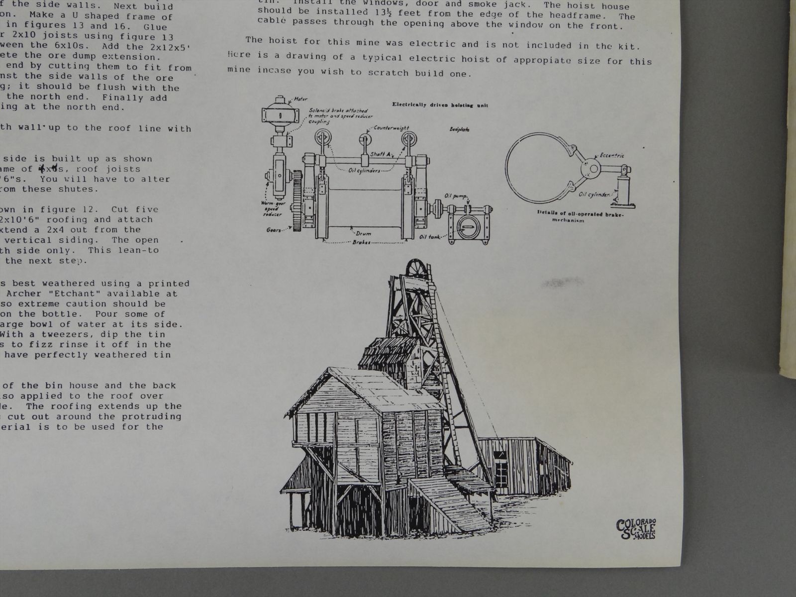 S / Sn3 Colorado Scale Models Craftsman Kit 475s - Leaverite Mine