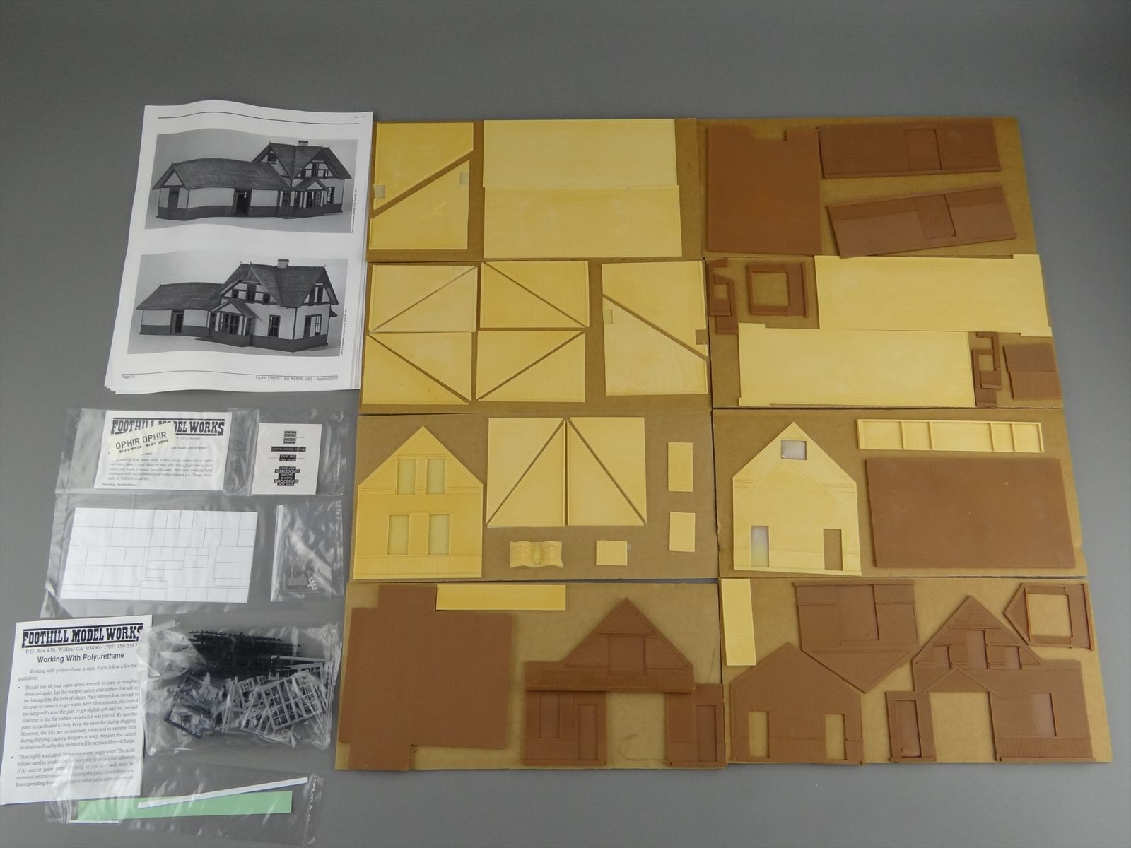 S / Sn3 Scale Foothill Model Works Craftsman Building Kit FMW 1003 ...