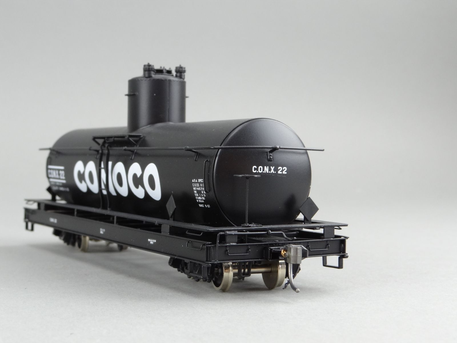 Sn3 Scale Brass PBL Milestone Models Conoco Tank Car #22 - Wide Frame ...