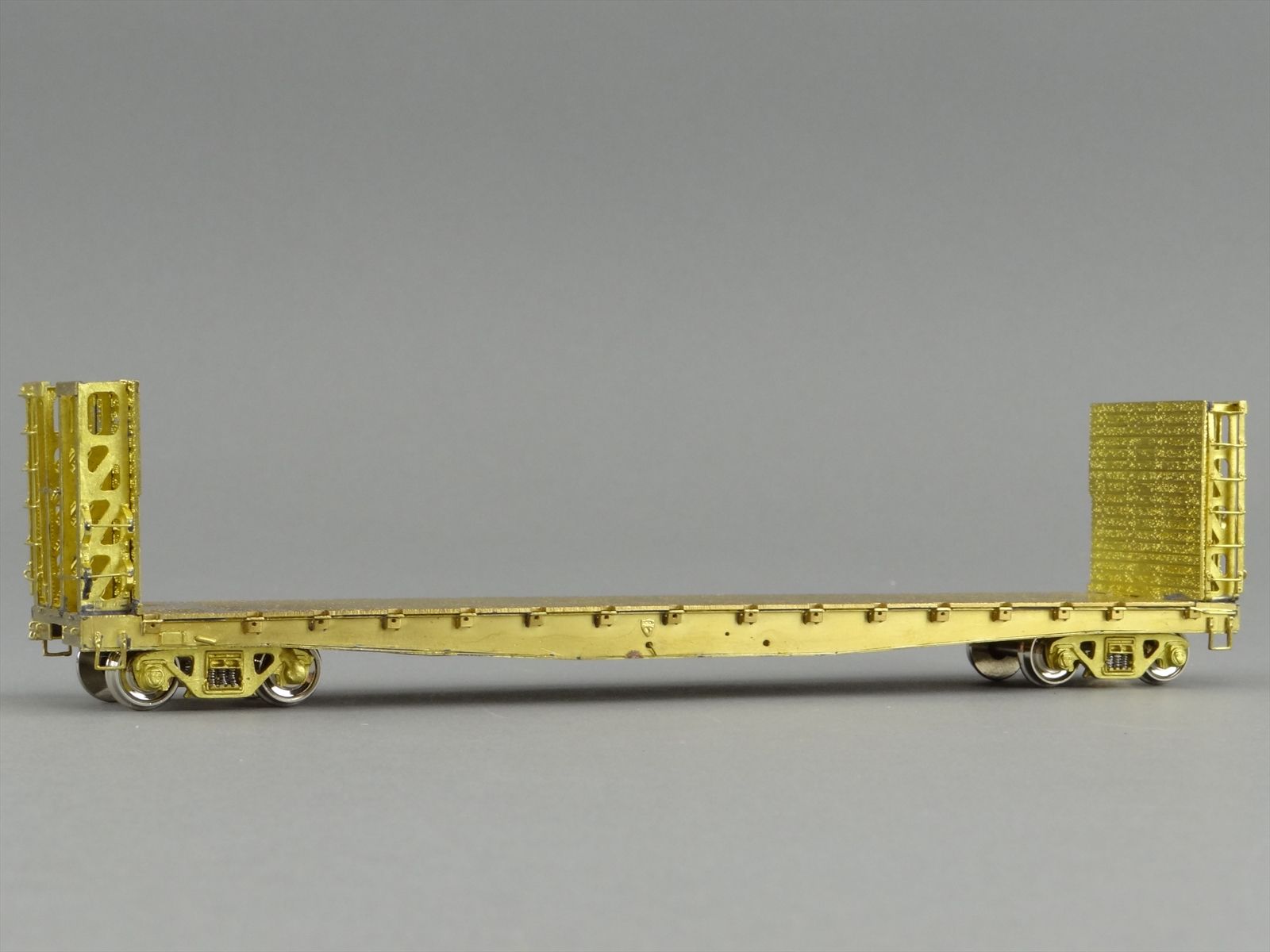 HO Brass OMI 3023 Overland UP Union Pacific Bulkhead Flat Car Unpainted