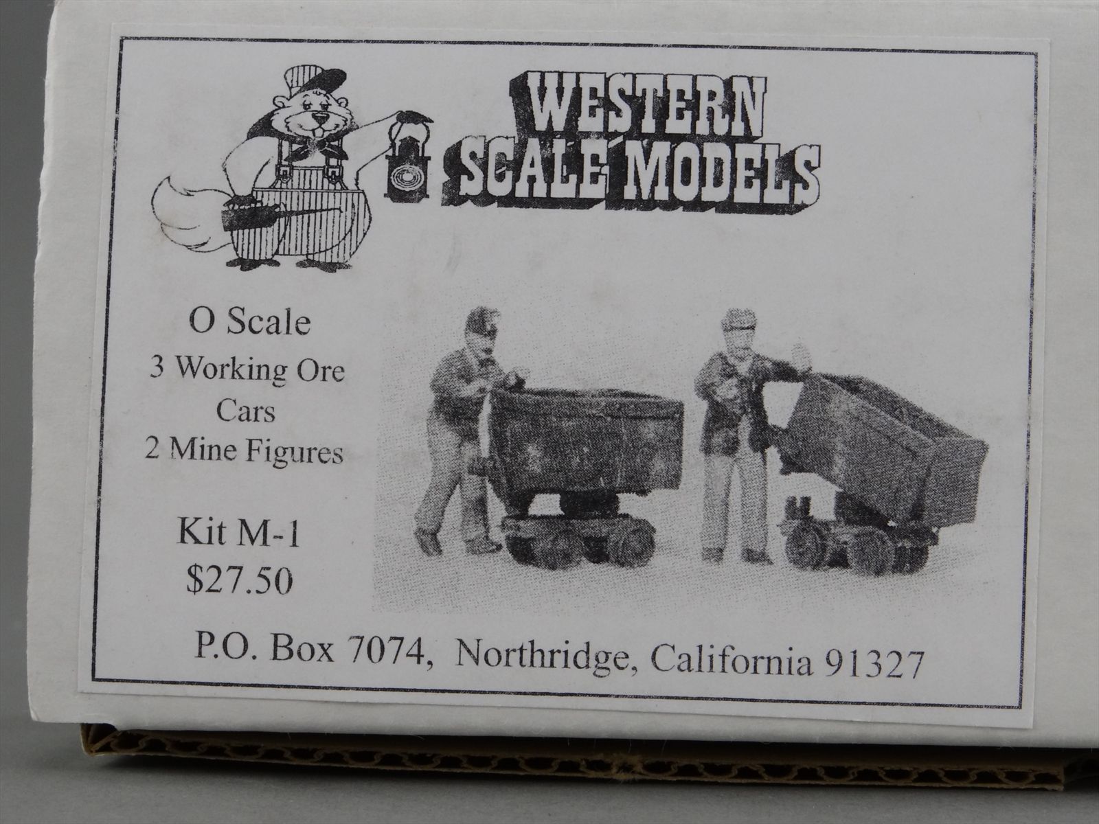 1/4" O Western Scale Models Craftsman Kit #M-1 - 3 Working Mine Ore ...