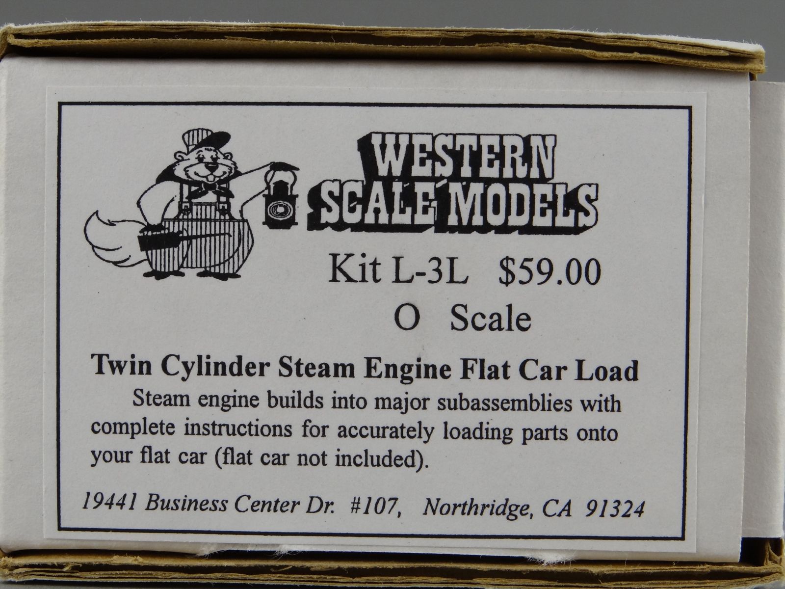1/4" O Western Scale Models Craftsman Kit #L-3L - Twin Cylinder Steam ...