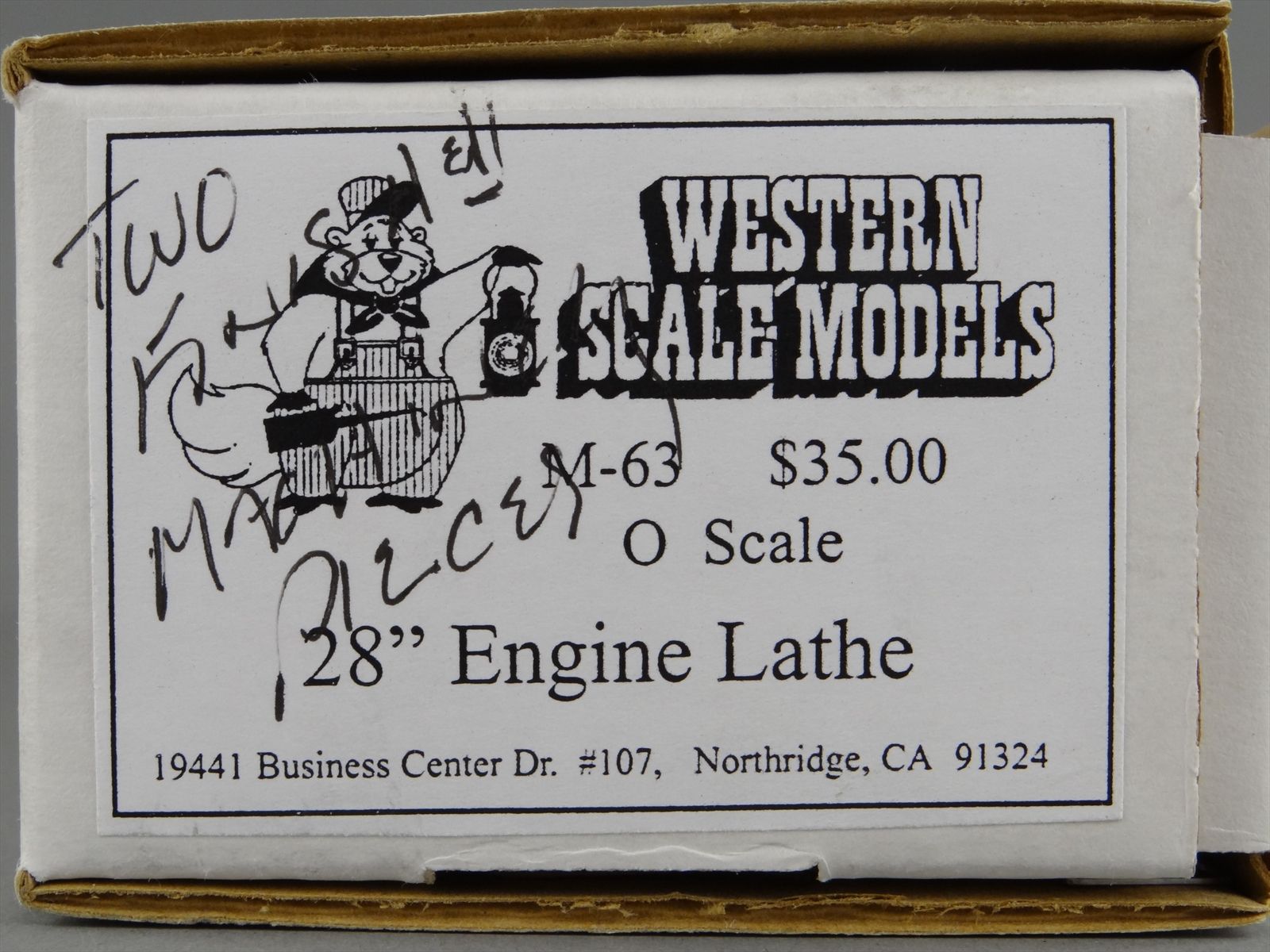 1/4" O Western Scale Models Craftsman Kit #M-63 - 28" Engine Lathe ...