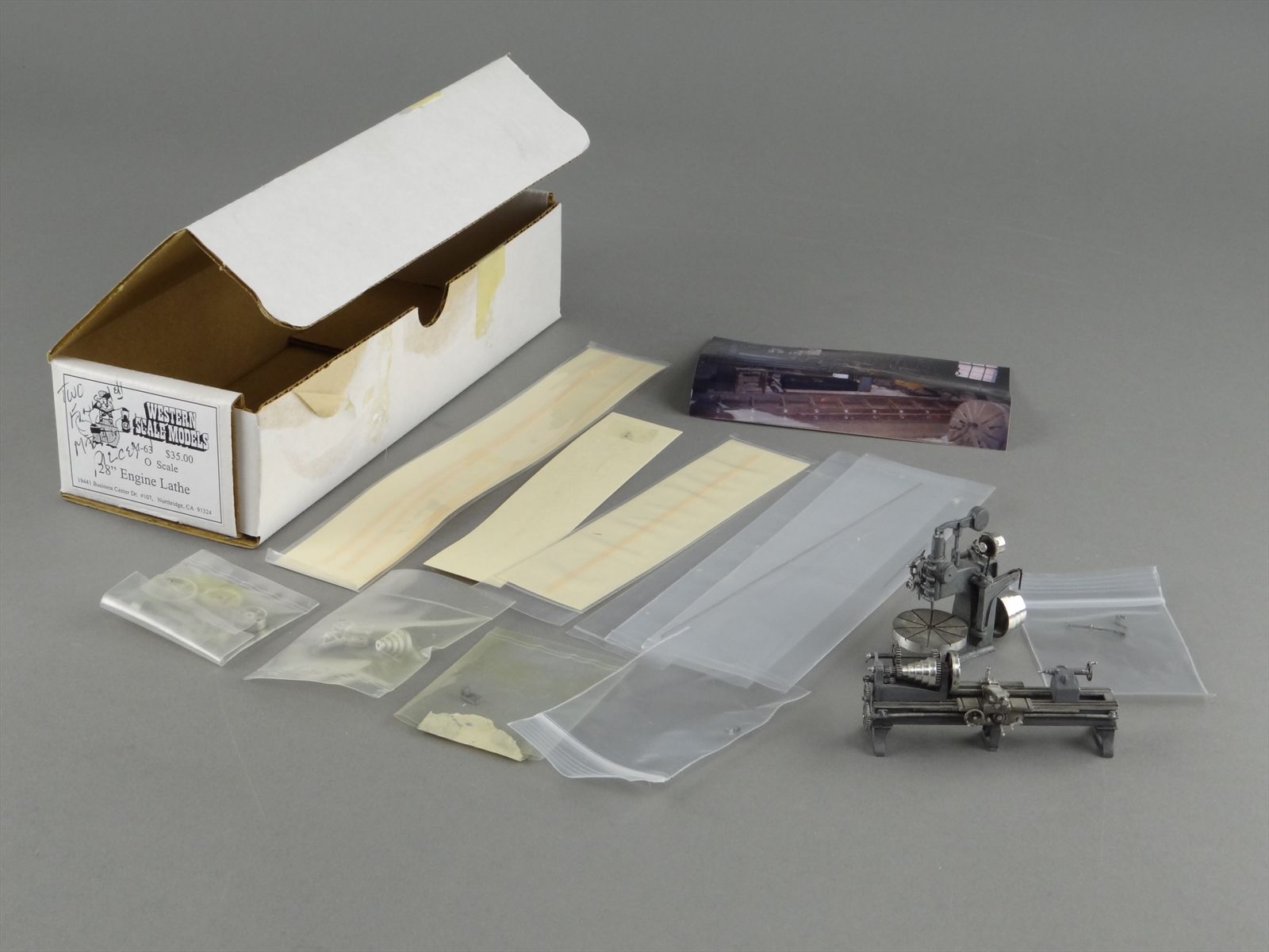 1/4" O Western Scale Models Craftsman Kit #M-63 - 28" Engine Lathe ...