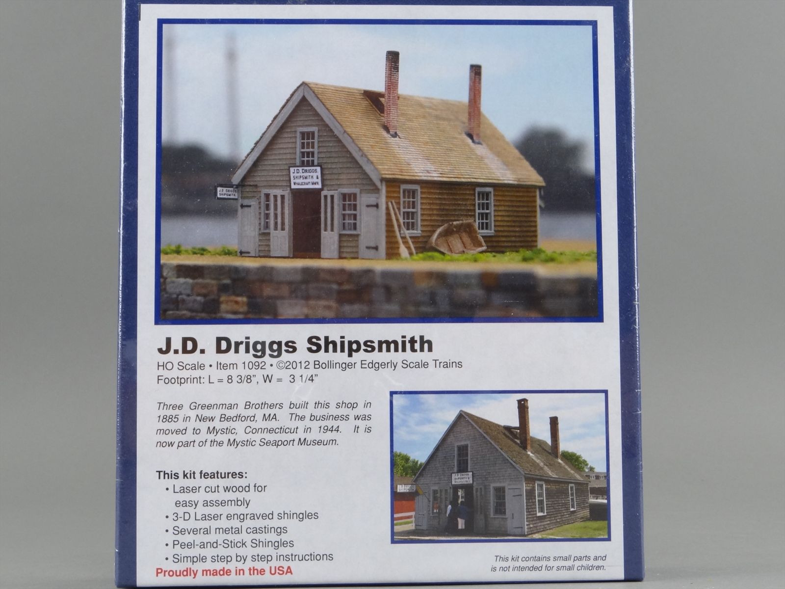 HO Scale BEST Craftsman Kit #1092 - JD Driggs Shipsmith