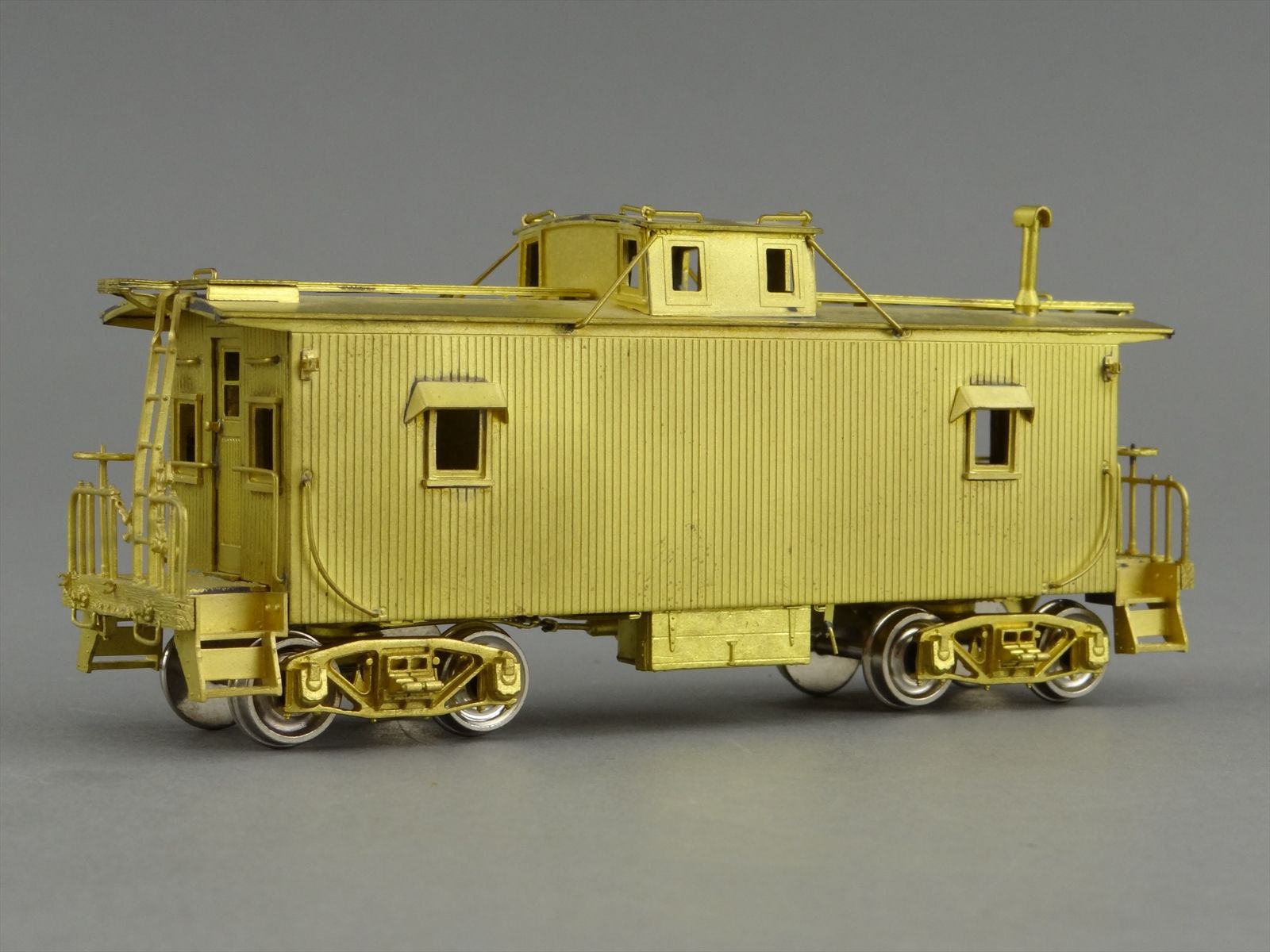 HO Brass Model Train - OMI 3826 CNJ Jersey Central Wood Caboose - Unpainted