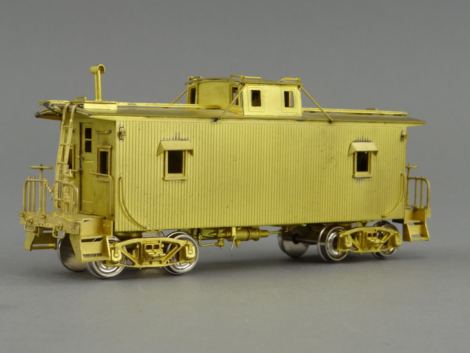HO Brass Model Train - OMI 3826 CNJ Jersey Central Wood Caboose - Unpainted