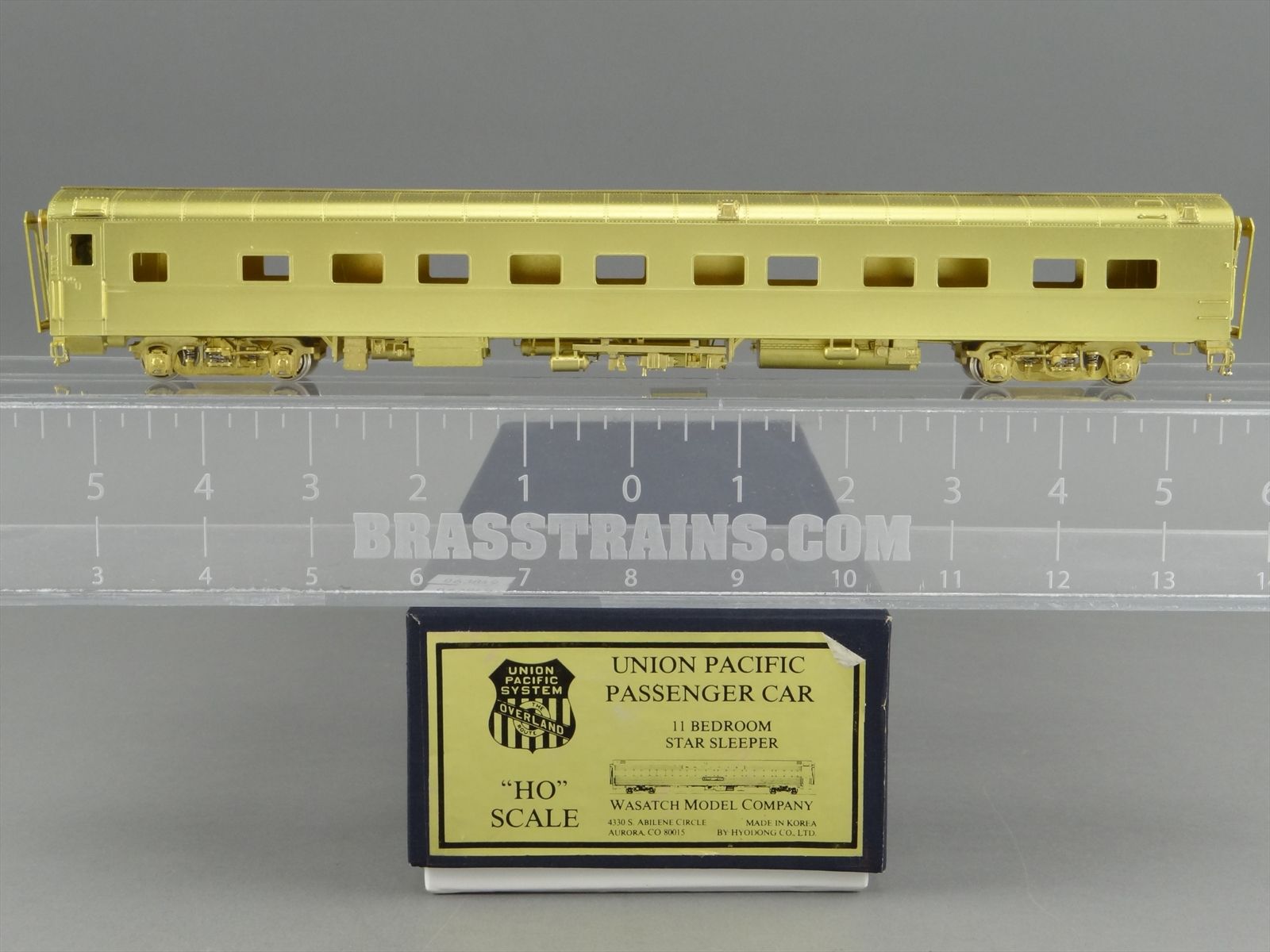 HO Brass Wasatch UP Union Pacific Star Sleeper Passenger Car - Unpainted