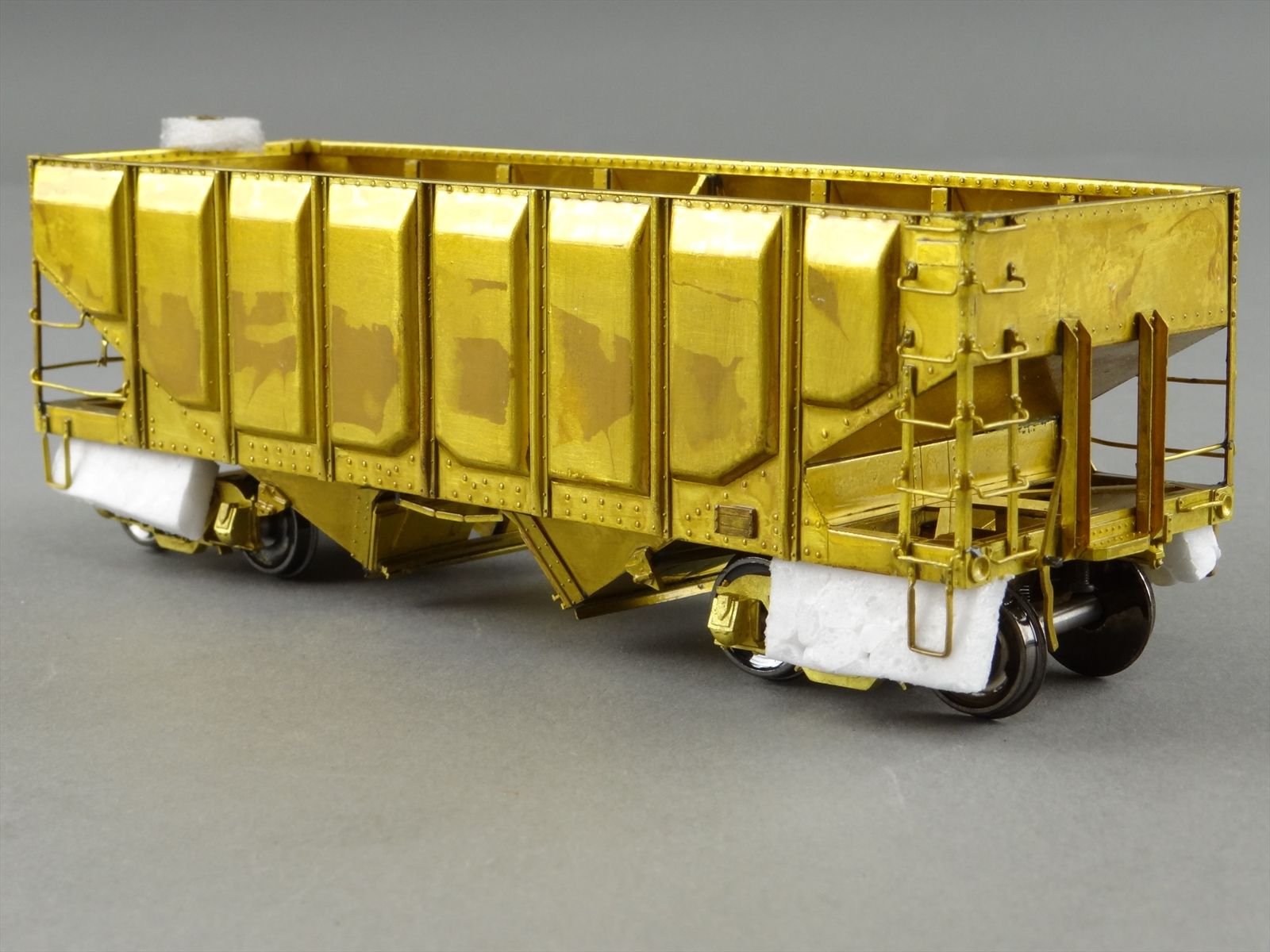 S Scale Brass RRM River Raisin Models USRA 55-TON Panel Side Hopper Car ...