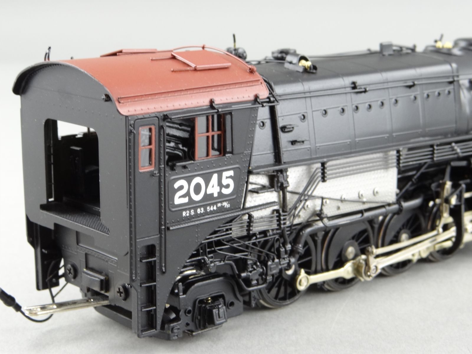 HO Brass Model Train - Key CS #123 GN Black 2-8-8-2 R-2 #2045 - All ...