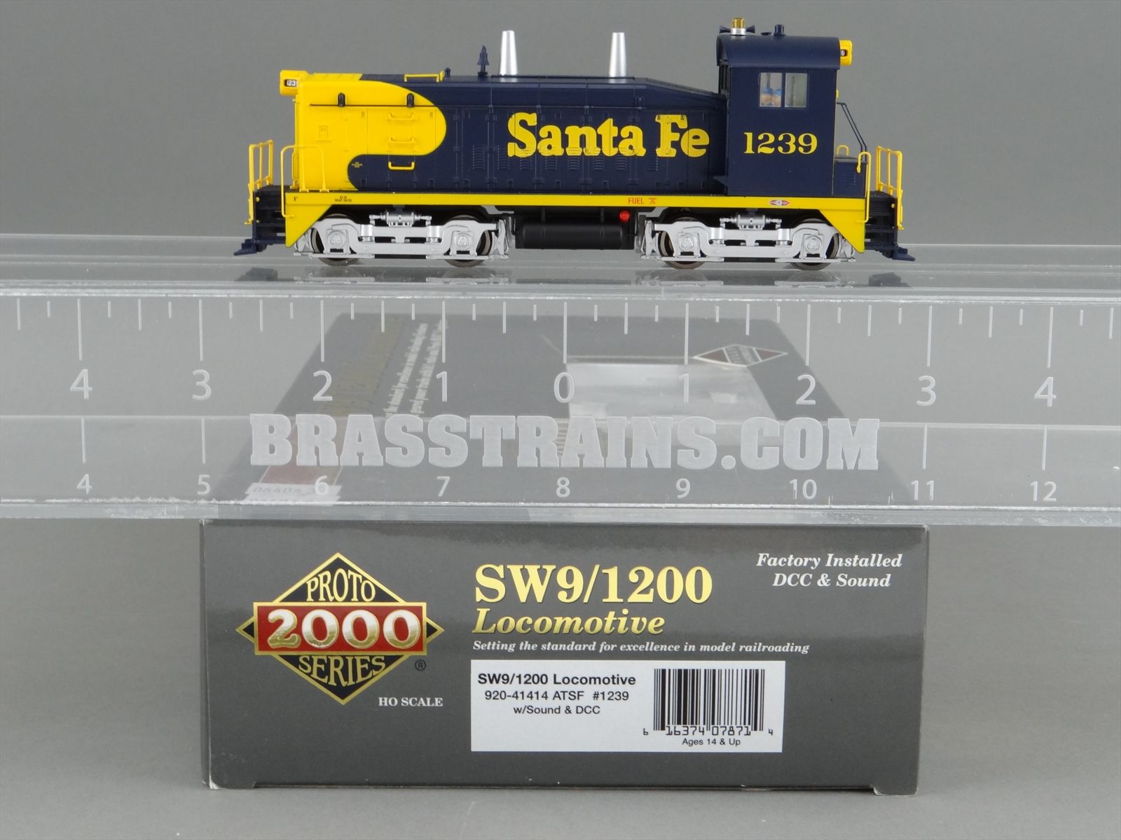 HO Scale Proto 2000 Walthers 920-41414 ATSF #1239 SW9/1200 Diesel ...