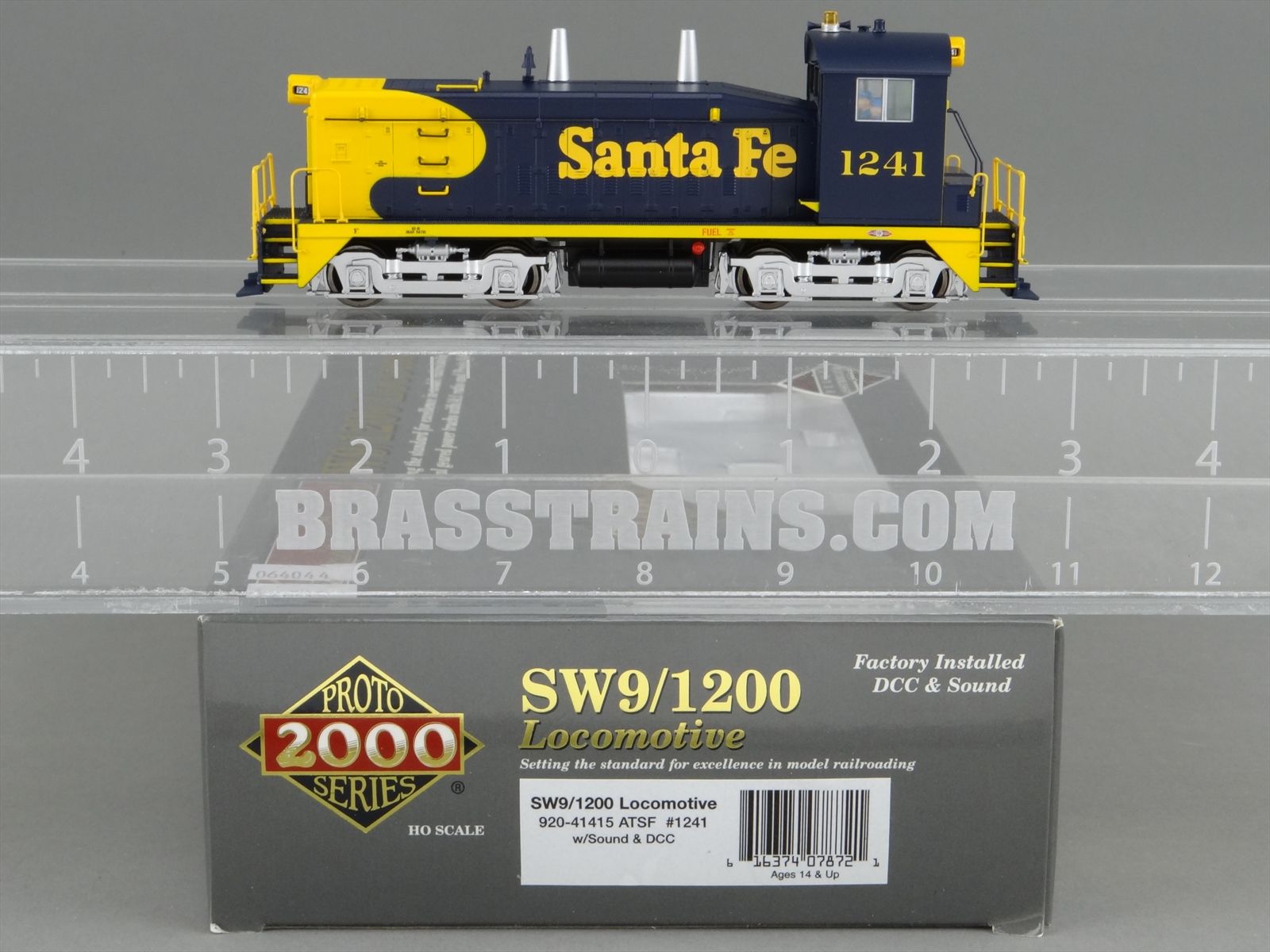 HO Scale Proto 2000 Walthers 920-41415 ATSF #1241 SW9/1200 Diesel ...