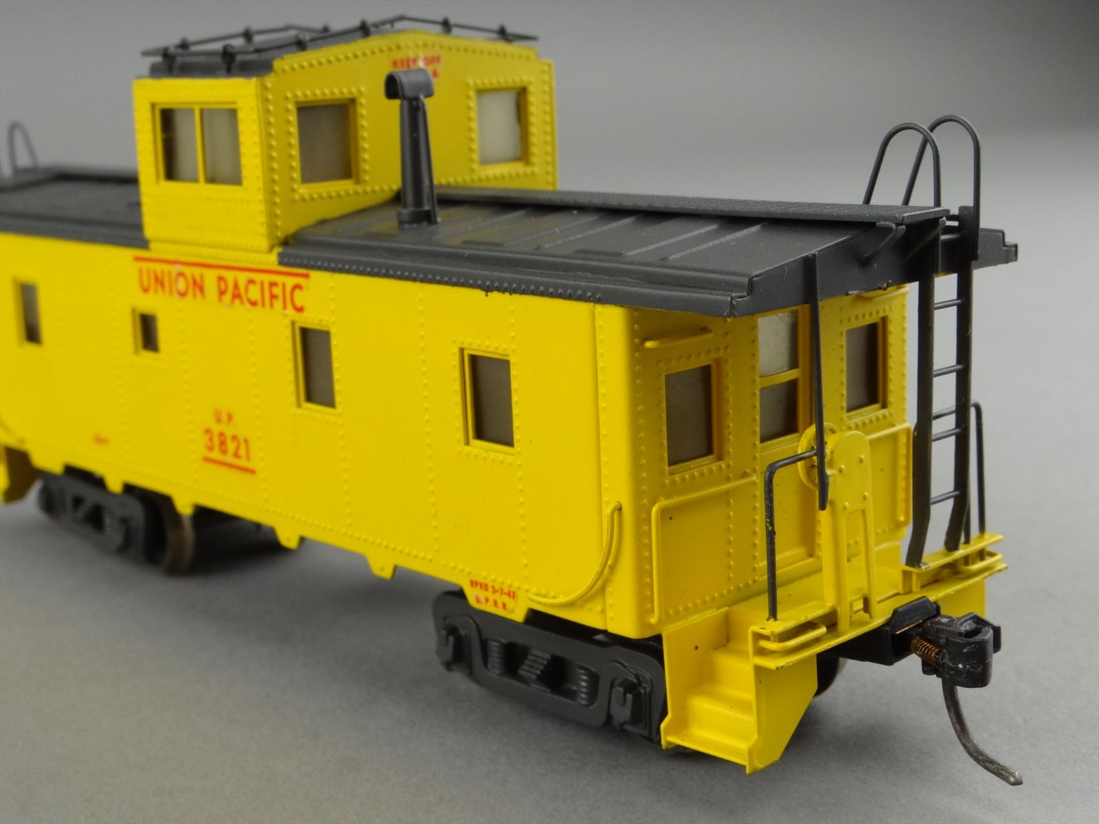 HO Brass Model - Balboa UP Union Pacific CA-4 Steel Caboose - Custom #3821
