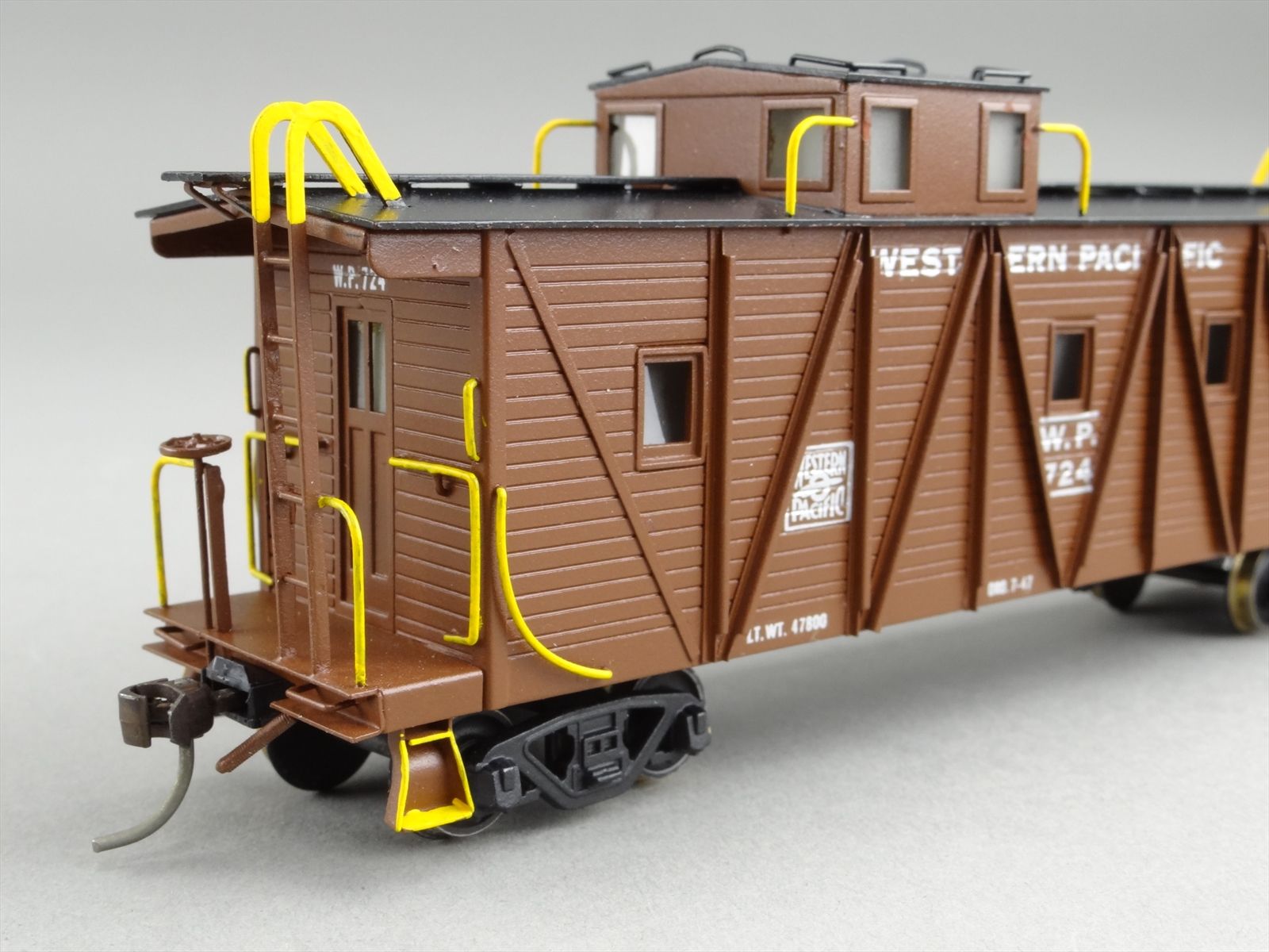 HO Brass WMC Westside WP Western Pacific Outside Braced Regular Caboose ...