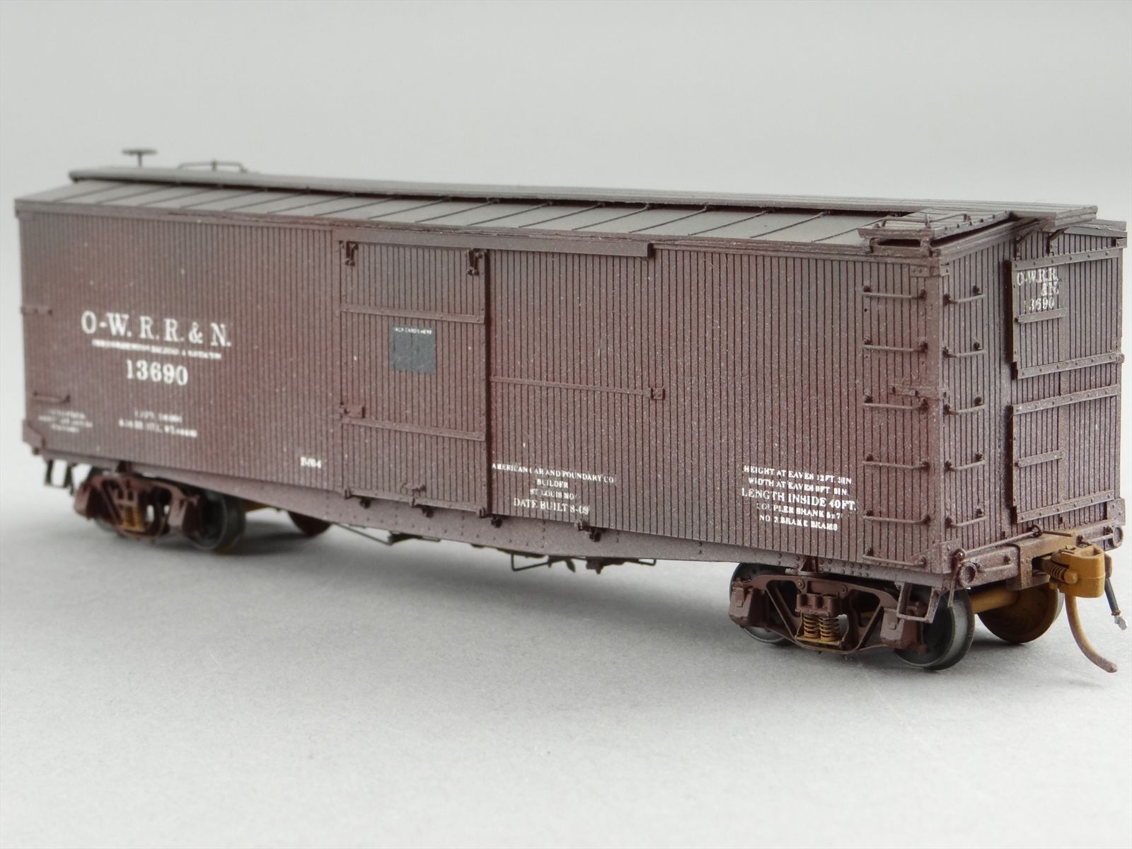 HO Westerfield 1712 Pro Built Kit - OWRR&N Oregon Washington RR ...