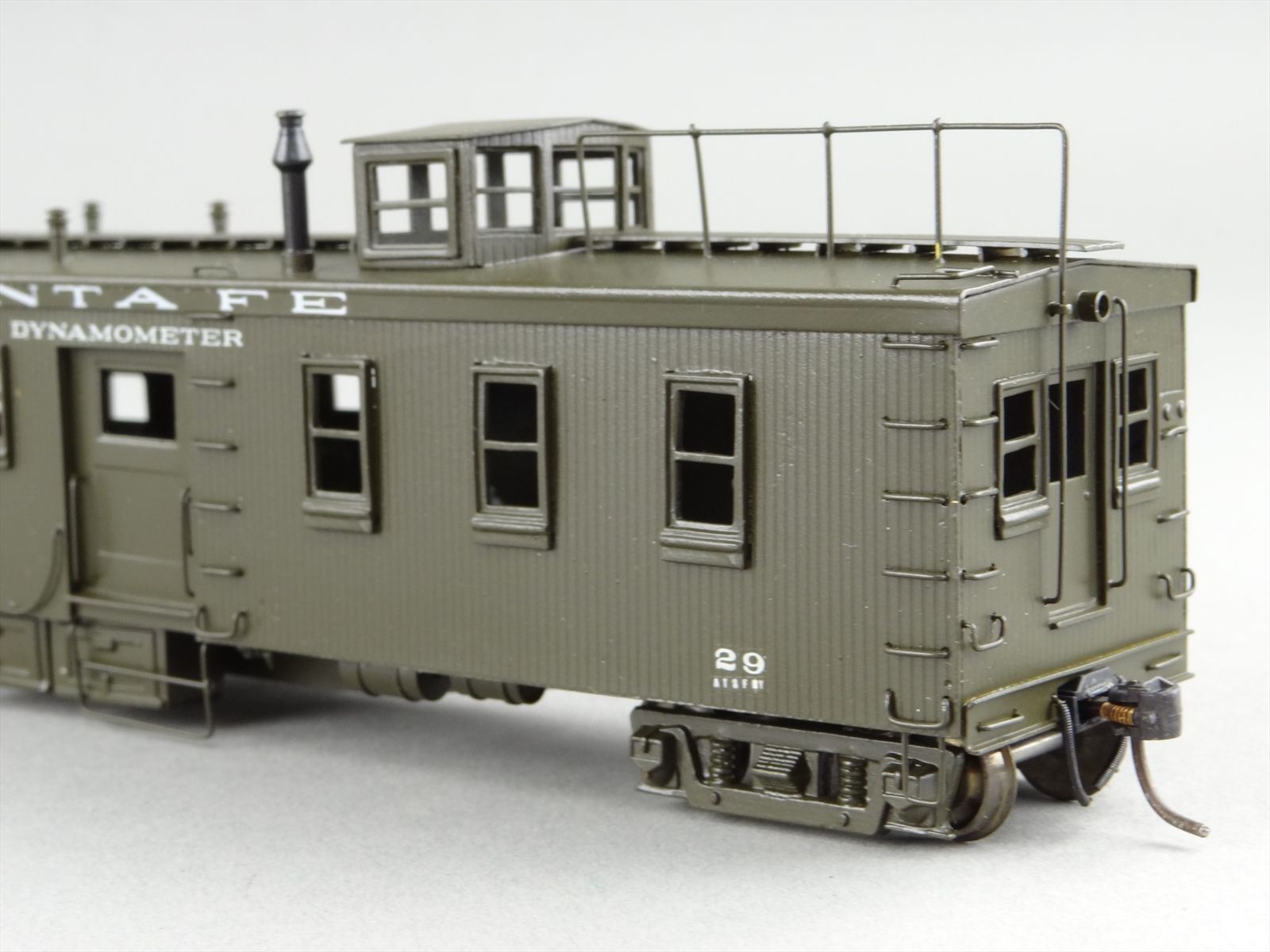 HO Brass Model Train - Hallmark AT&SF Santa Fe Dynamometer Car #29 - CUSTOM