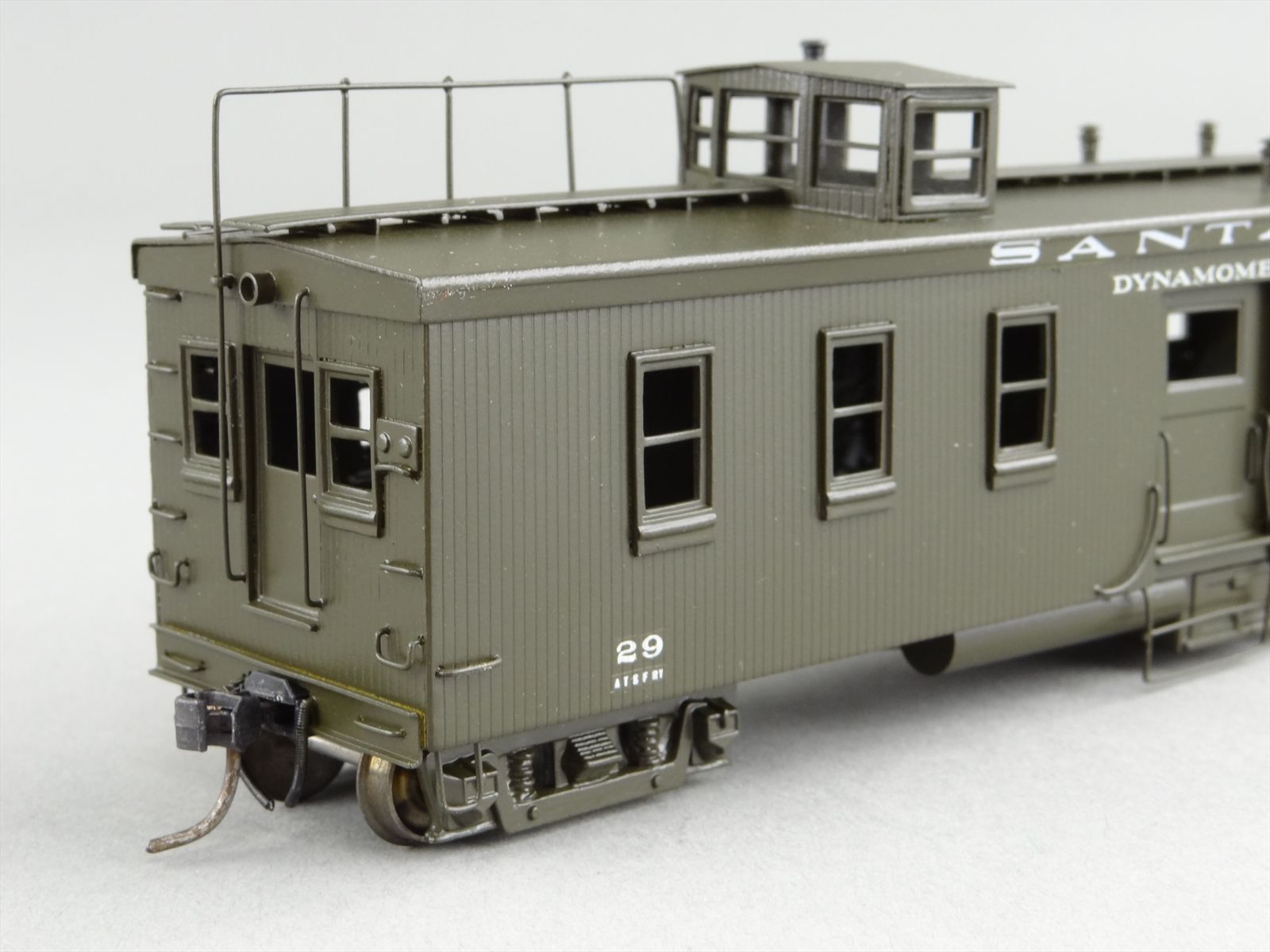 HO Brass Model Train - Hallmark AT&SF Santa Fe Dynamometer Car #29 - CUSTOM