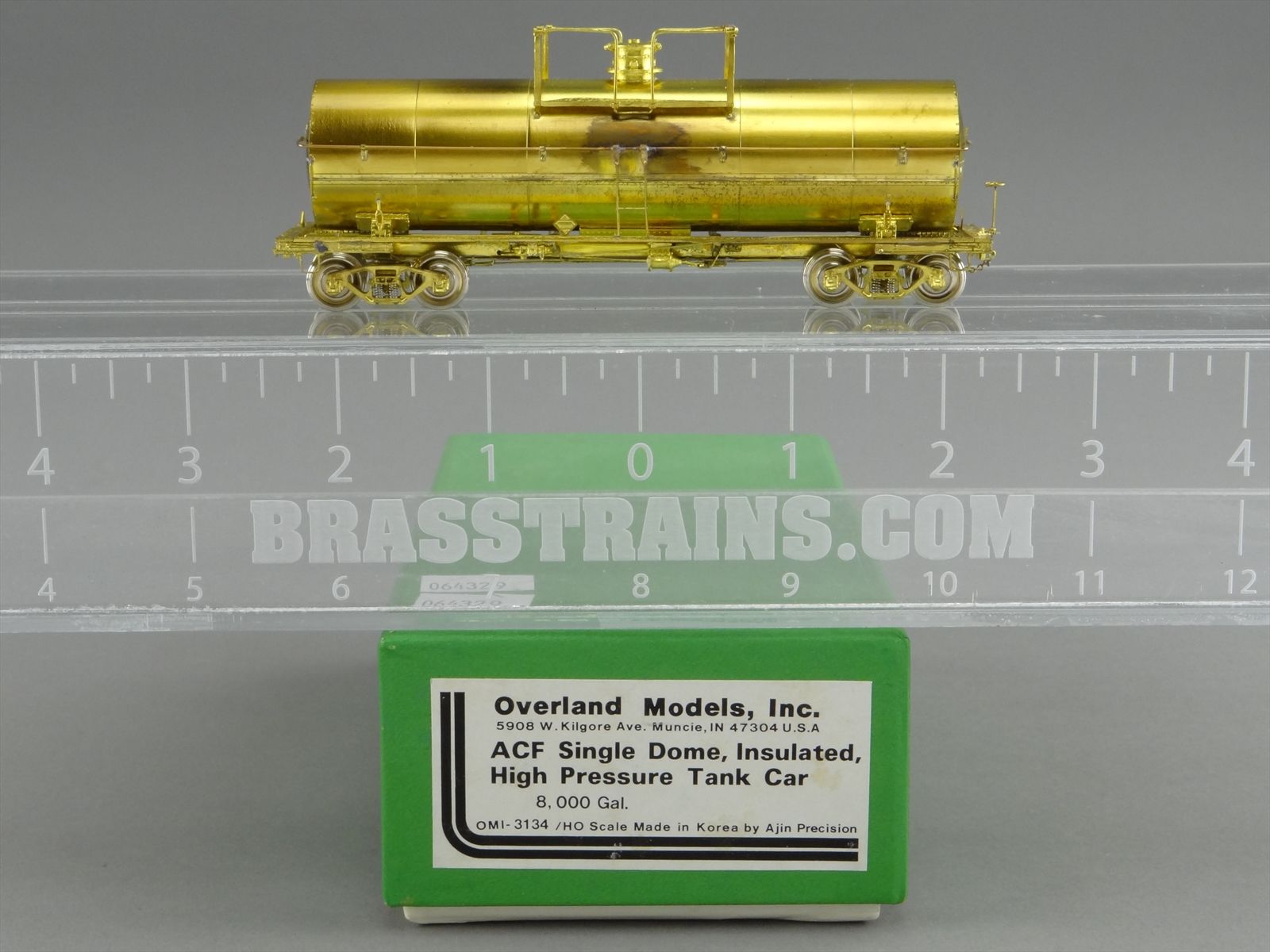 HO Brass Model Train OMI 3134 ACF Single Dome Insulated High Pressure ...
