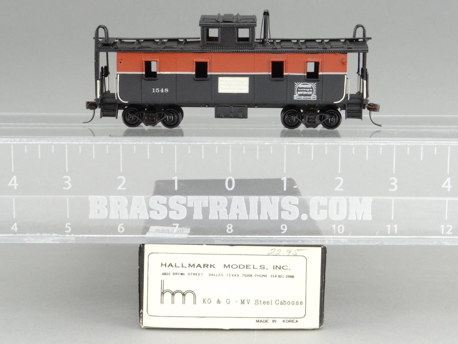 HO Brass Hallmark - KO&G Kansas Oklahoma & Gulf Caboose - Custom #1548
