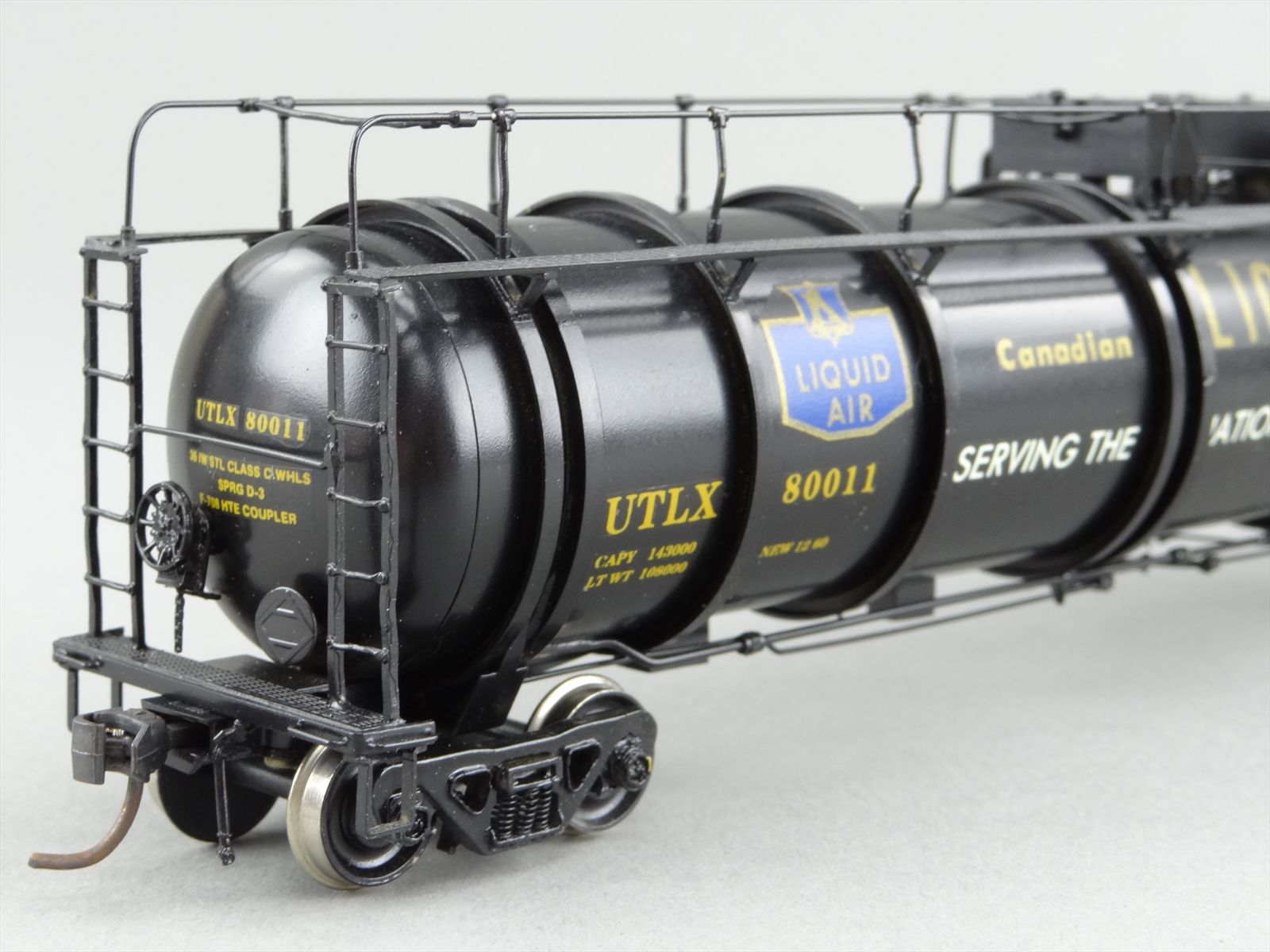 HO Scale Brass Train OMI 3029 61' Liquid Oxygen Air Tank Car Custom ...
