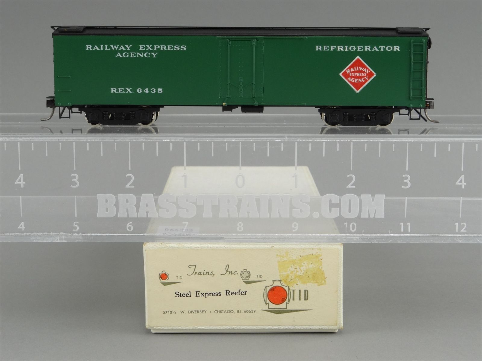 HO Brass Model - TID Trains Inc. REA Steel Express Reefer #6435 - Custom