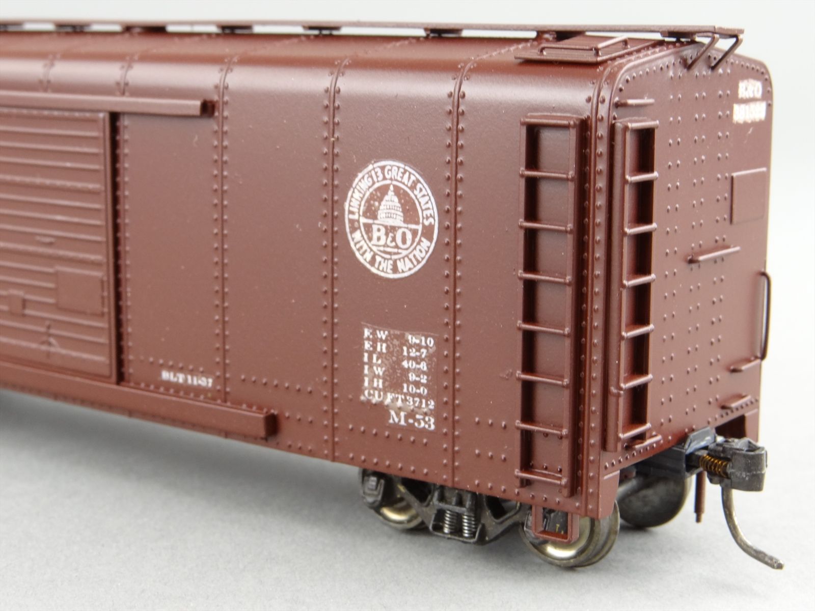 HO Brass Model Train - TID Trains Inc. B&O Baltimore & Ohio Wagon Top ...