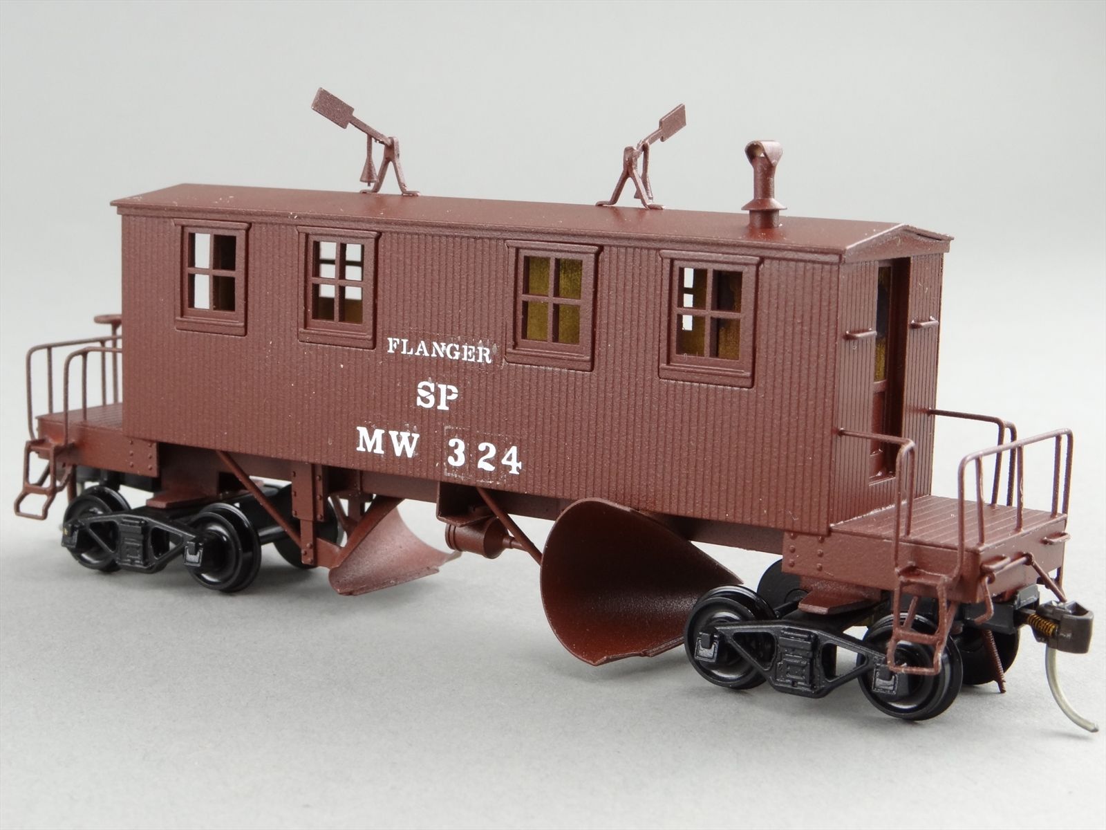 HO Brass Lambert Associates SP Southern Pacific Snow Flanger Car - Custom