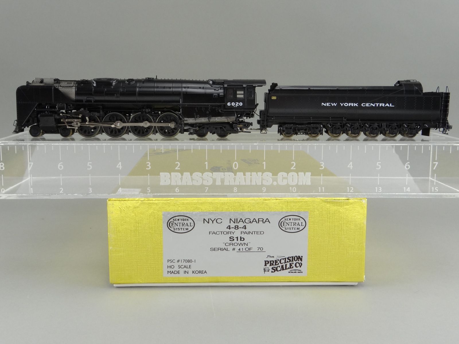 HO Brass Model Train - PSC Crown #17078-1 NYC New York Central 4-8-4 Niagara S1b #6020