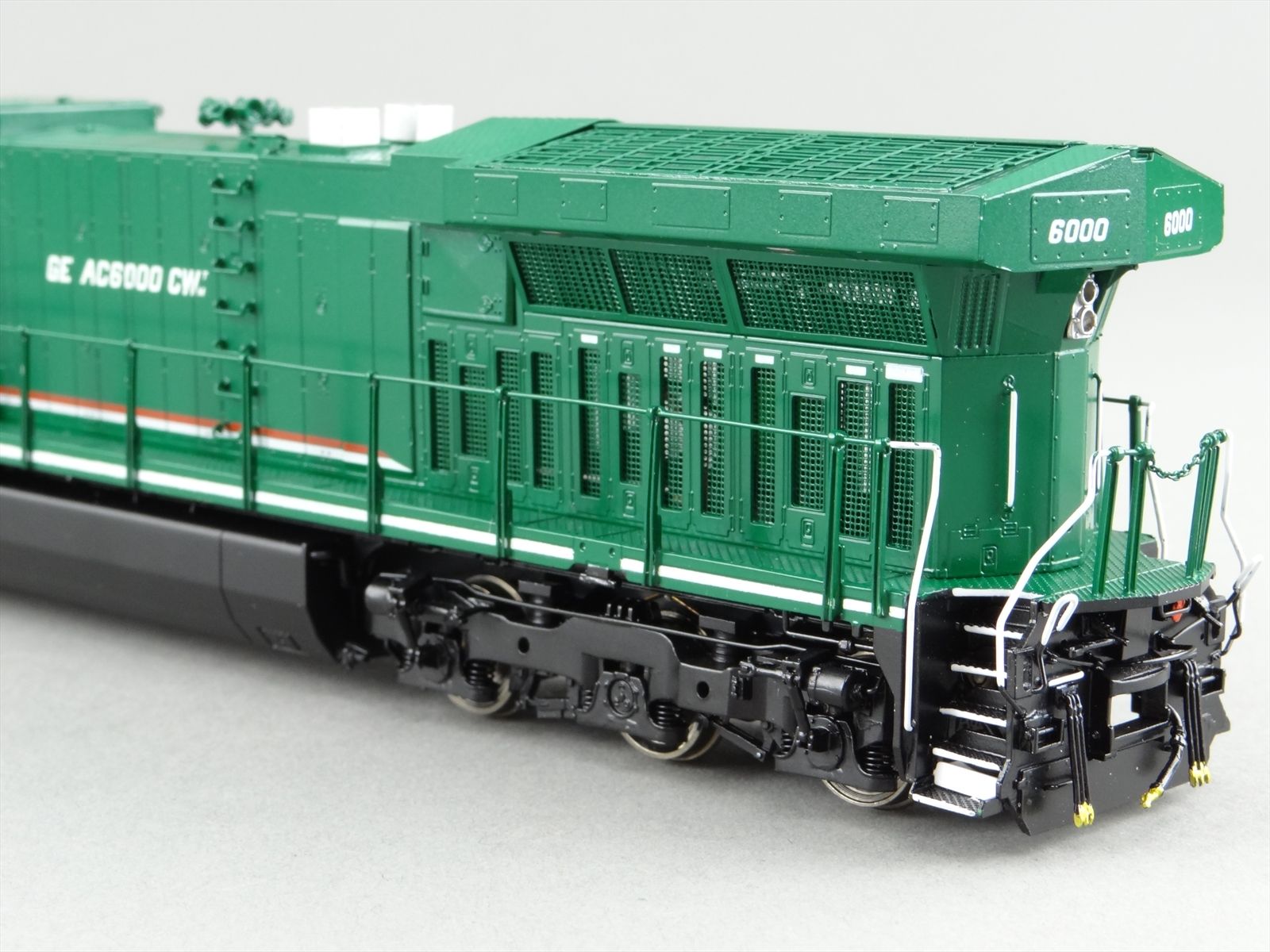 HO Scale Brass Model Train - OMI #6551.1 Overland GE C60AC Demonstrator #6000 Forest Green