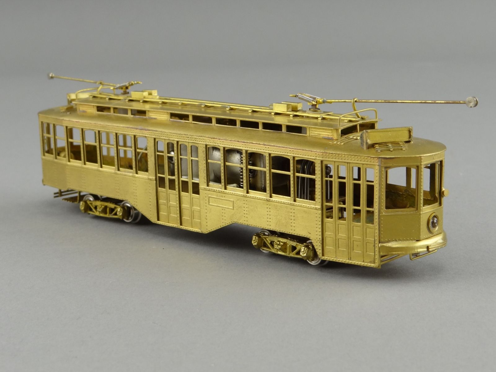 HO Brass Model Train - Fairfiled Traction Models Powered Trolley Car ...