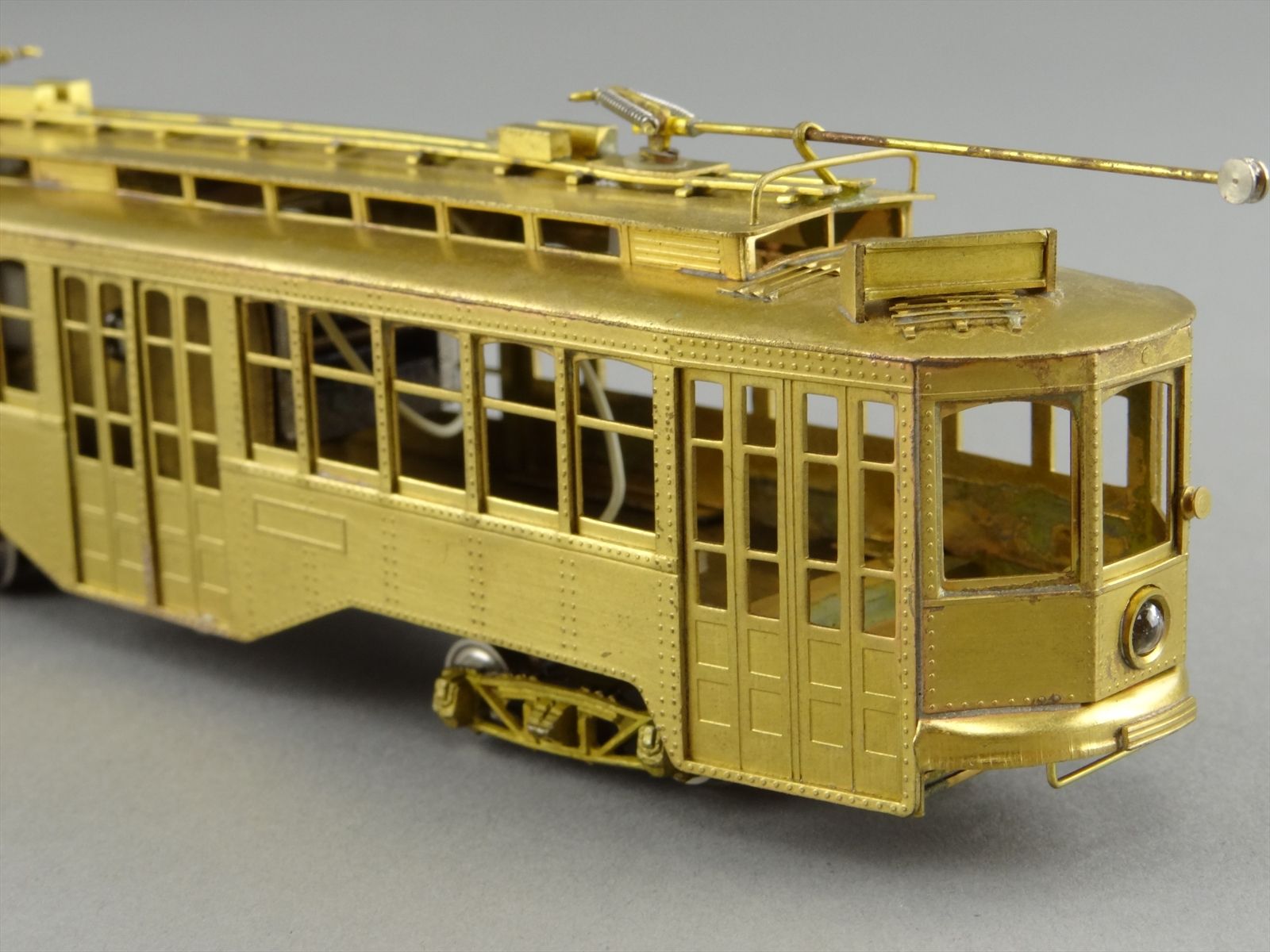 HO Brass Model Train - Fairfiled Traction Models Powered Trolley Car ...