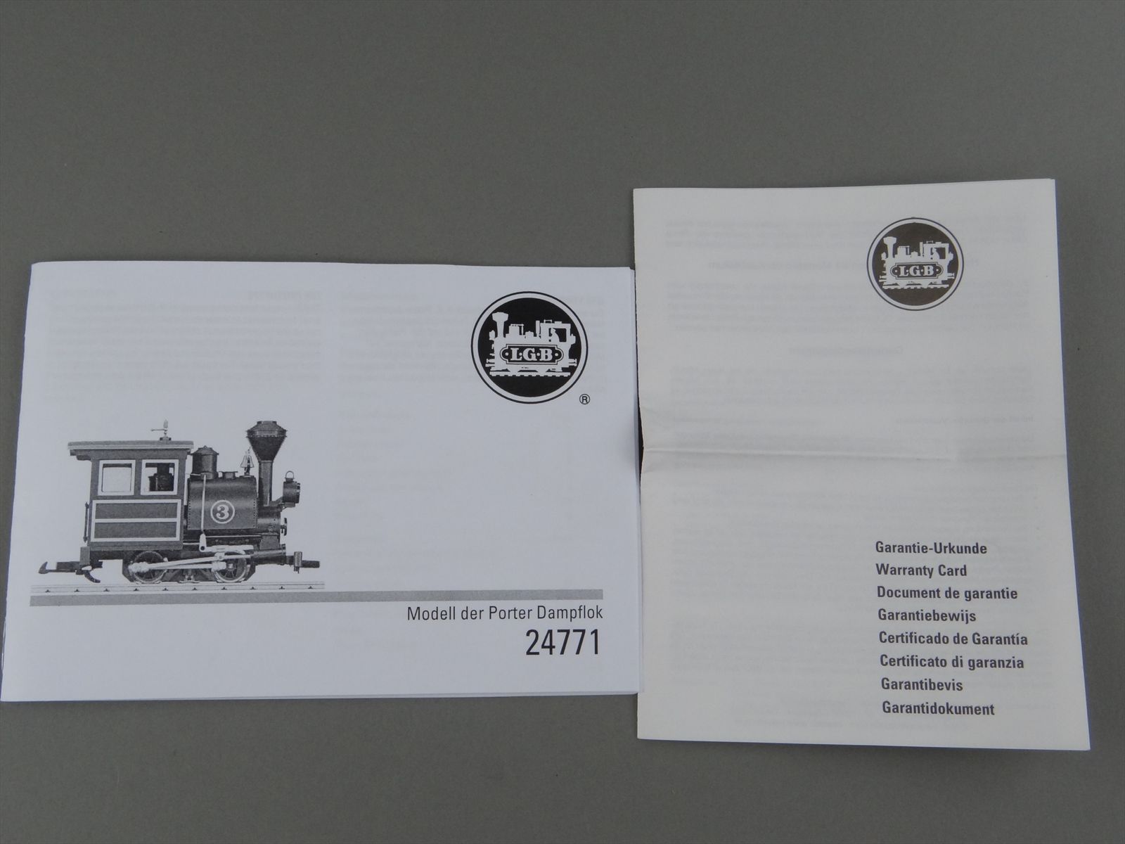 G Gauge LGB 24771 0-4-0T Porter Dampflokomotive Steam Locomotive No. 3 ...