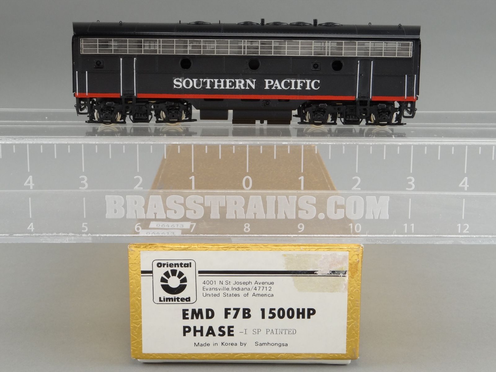 HO Brass Oriental SP Black Widow F7 F7B Phase I Deisel - Factory Paint