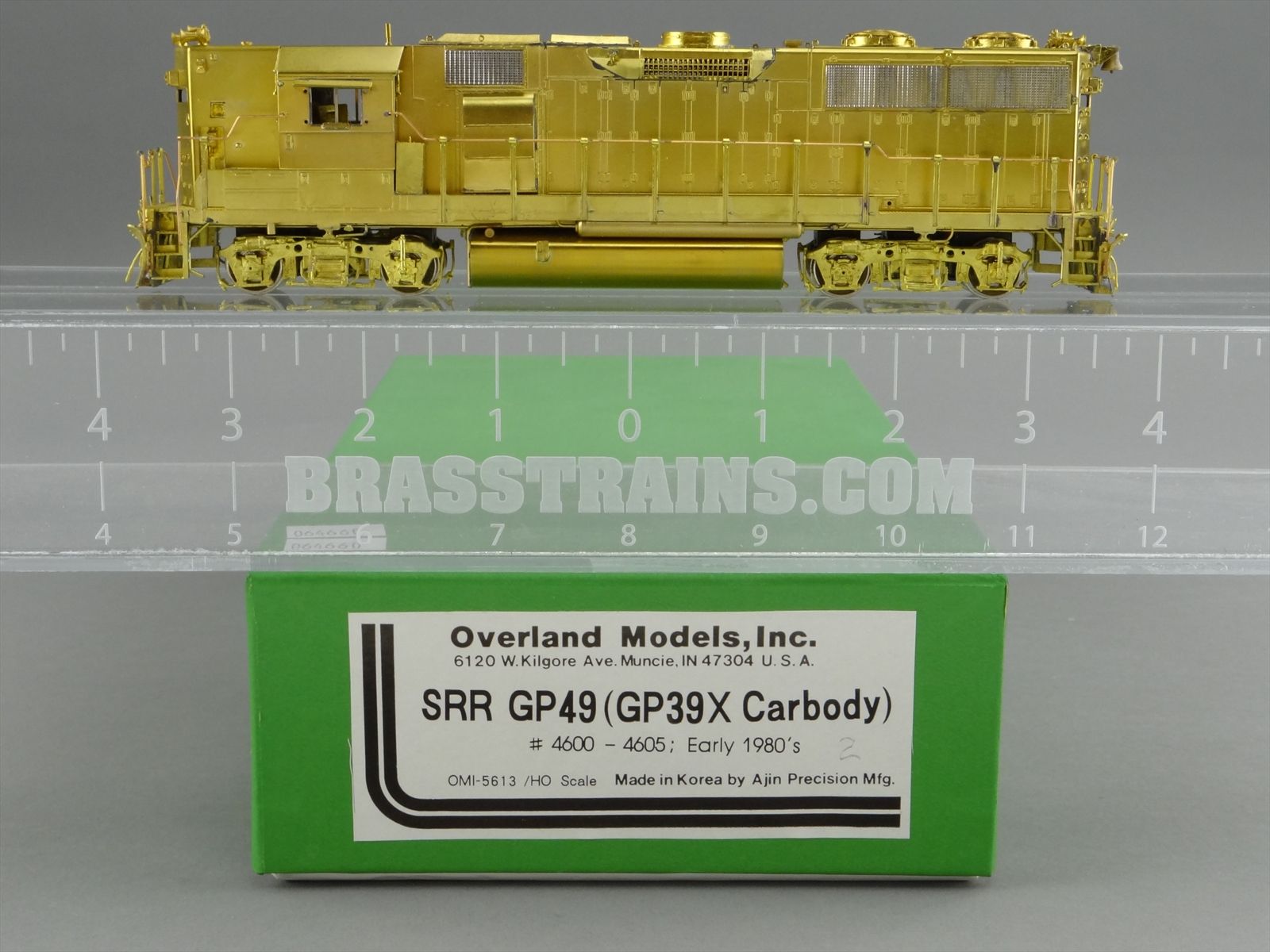 HO Brass Model Train - OMI 5613 SOU Southern GP49 (GP39X Carbody) #4600-4605 - Unpainted