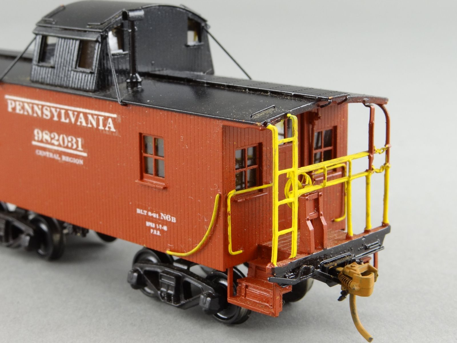 HO Brass Alpha Models PRR Pennsylvania N-6B Caboose #982031- Custom