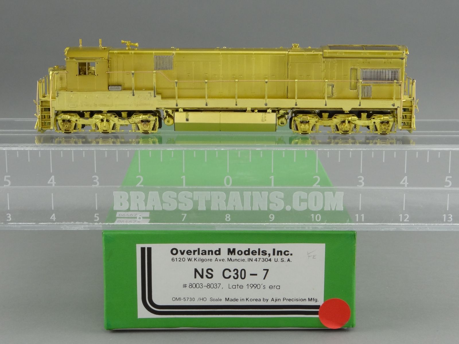 HO Brass Model Train OMI 5730 Overland NS Norfolk Southern C30-7 1990's Era - Unpainted
