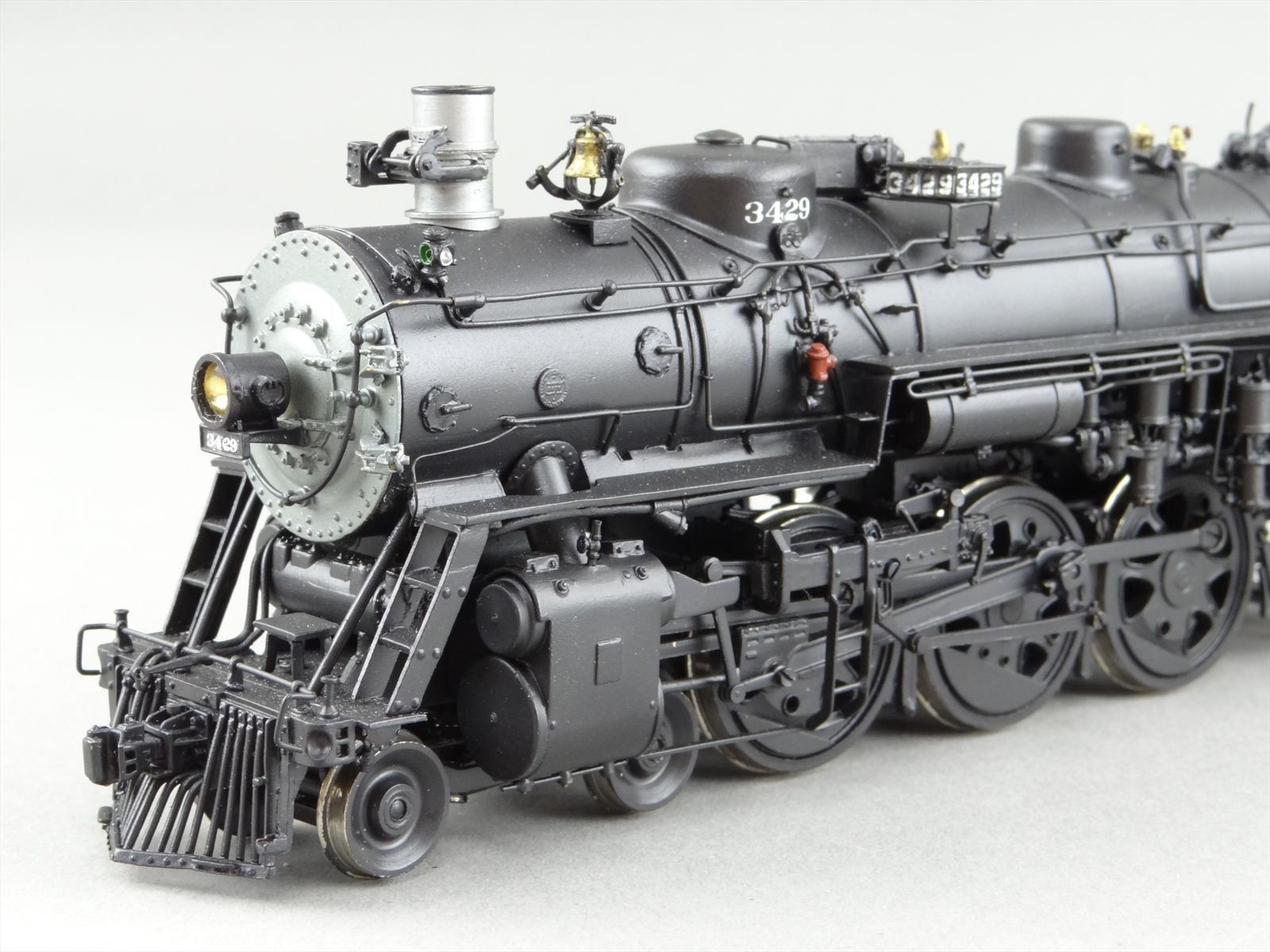 HO Brass Model Train - KEY ATSF Santa Fe 3400 4-6-2 Pacific #3429 w ...