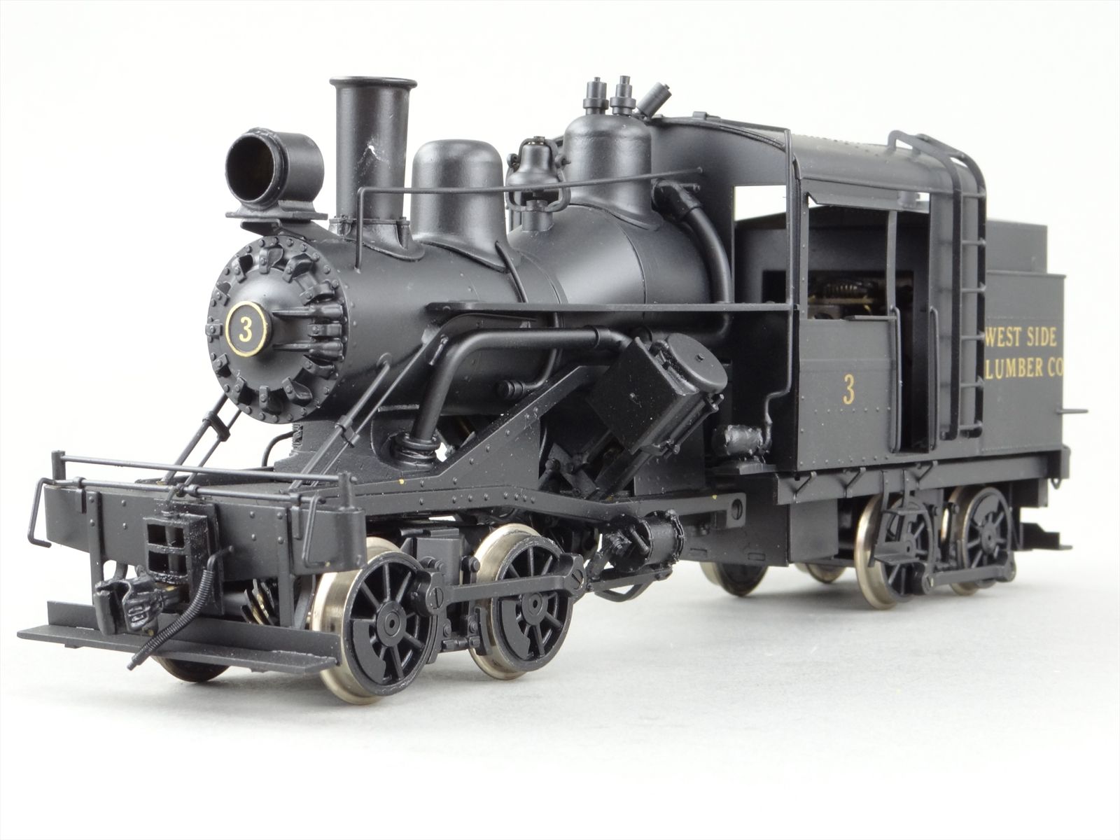 O or On3 Brass Model Train - WMC Westside WSLCo No 3 Logging Heisler