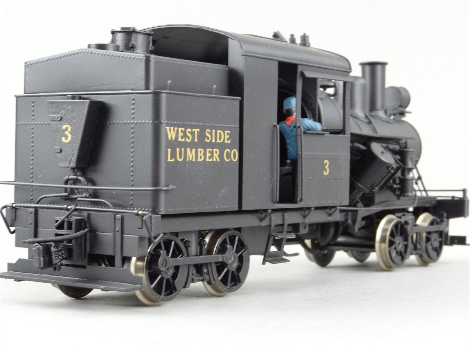 O or On3 Brass Model Train - WMC Westside WSLCo No 3 Logging Heisler