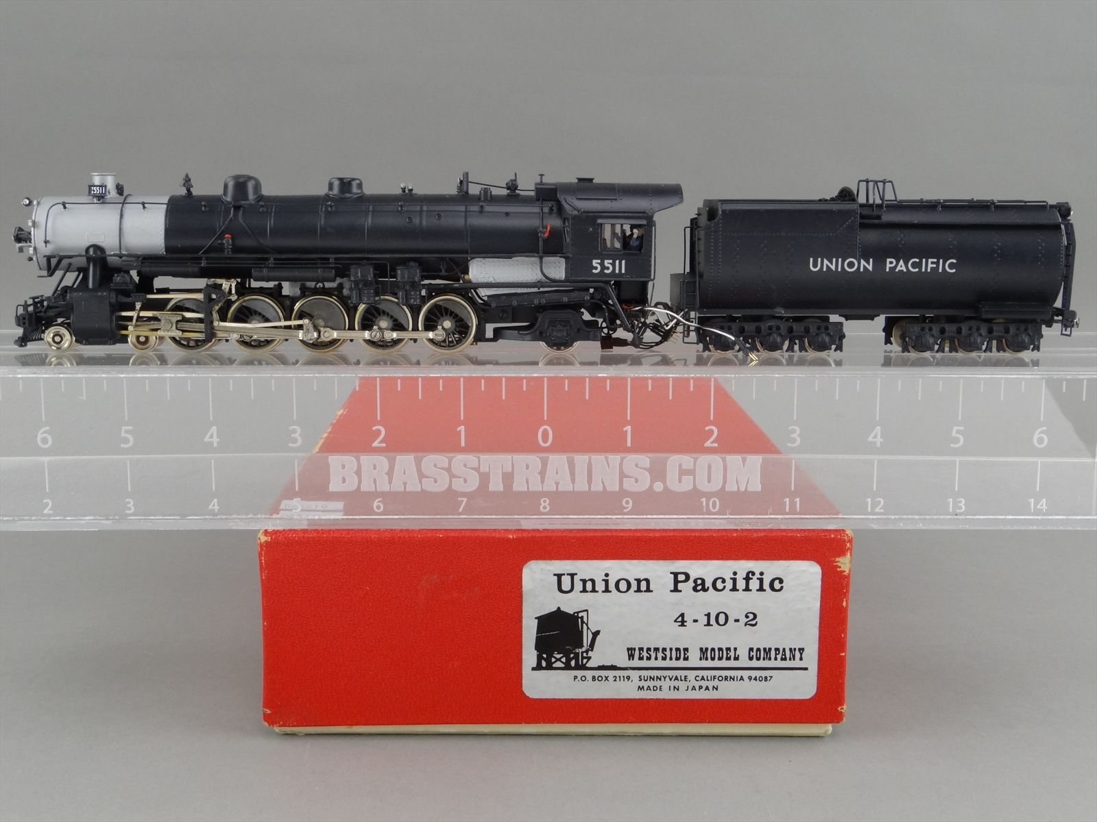 HO Brass Model Train - WMC Westside UP Union Pacific 4-10-2 #5511 Steam ...