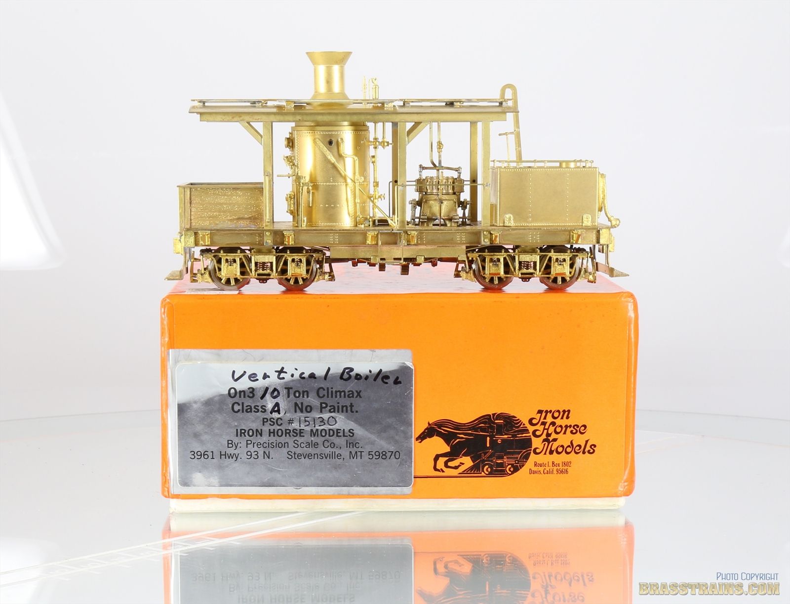 On3 Brass Model Train - PSC 15130 Japan 10-Ton Class A Logging Climax ...